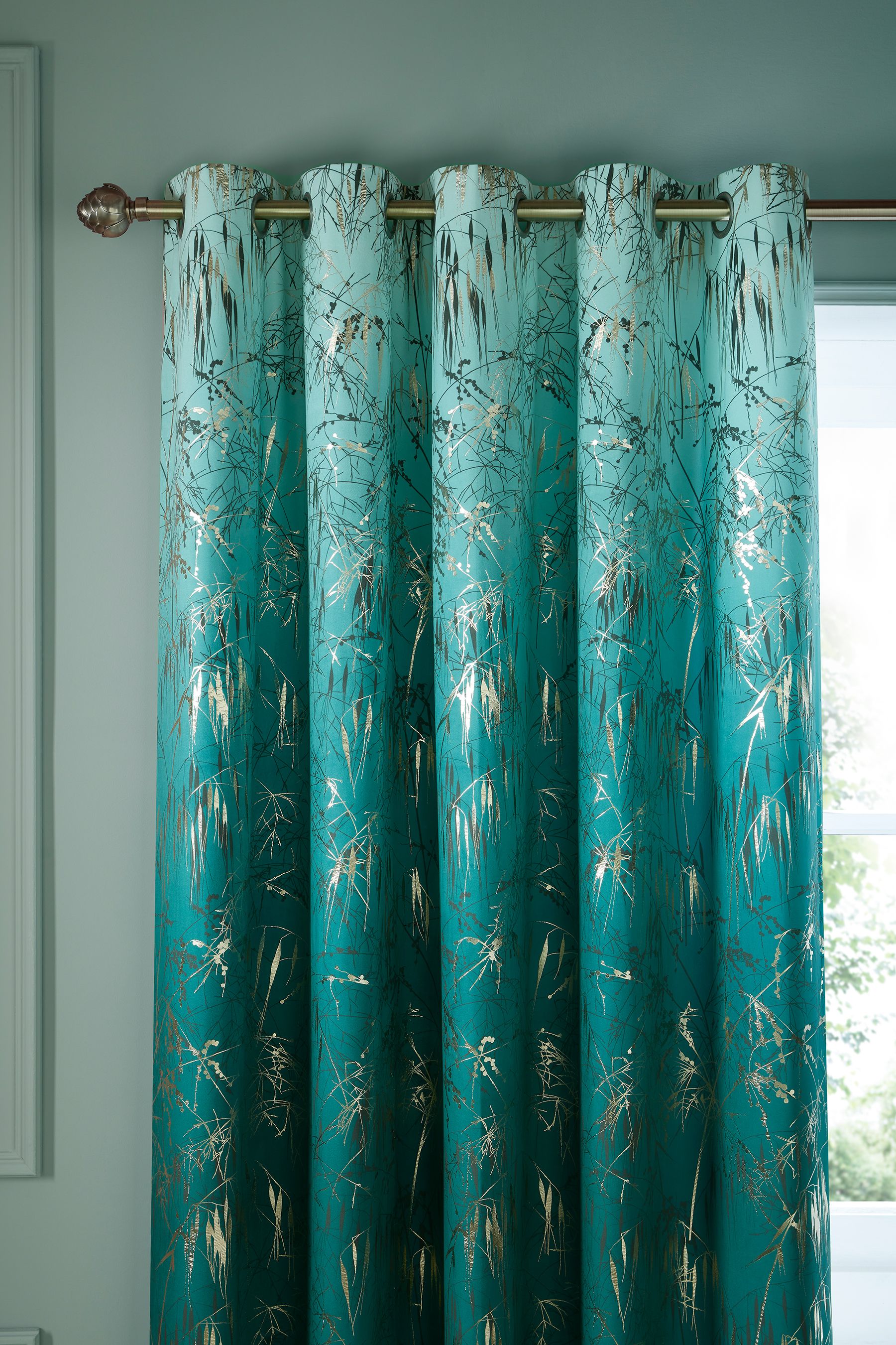 Buy Clarissa Hulse Green Meadow Grass Eyelet Curtains from Next Ireland