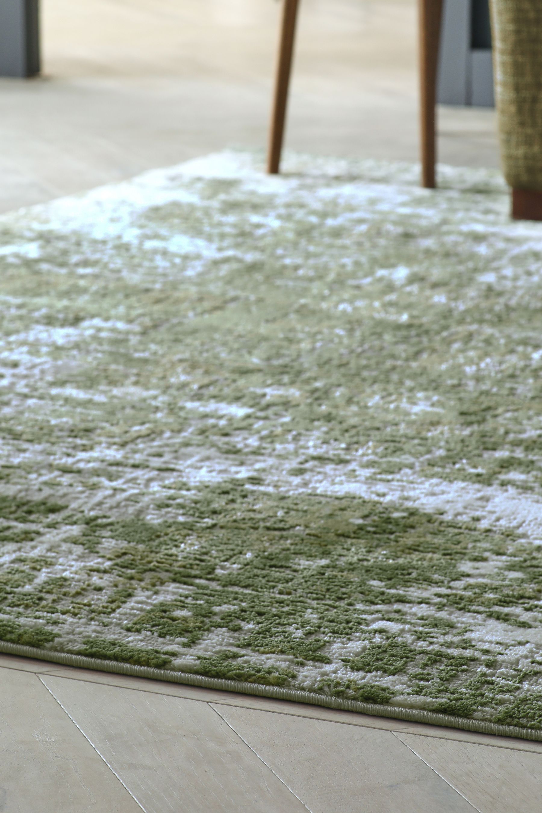 Buy Moss Green Mica Abstract Rug from the Next UK online shop