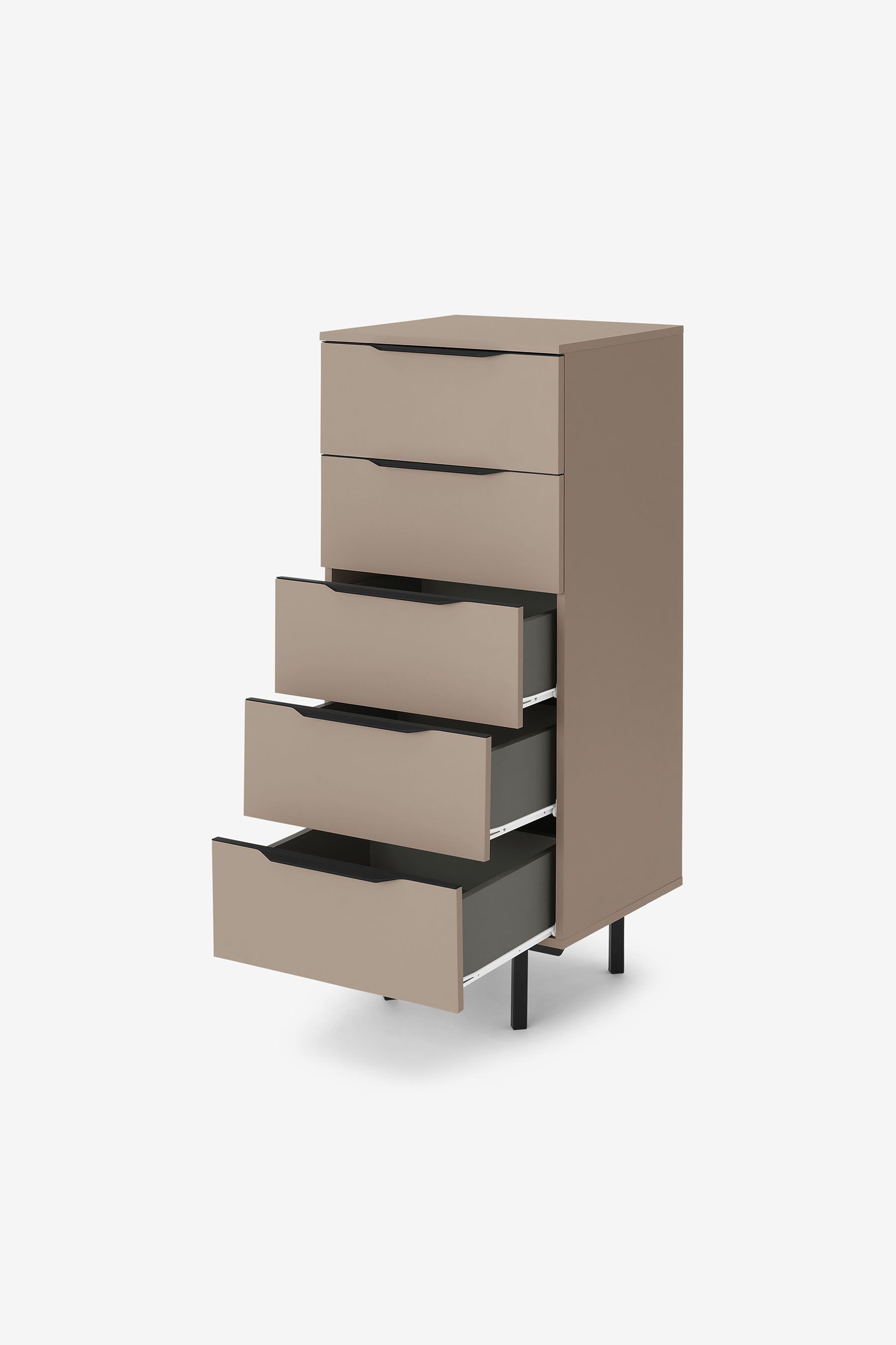 Buy MADE.COM Natural Damien Walnut Effect Tall Chest of Drawers from ...