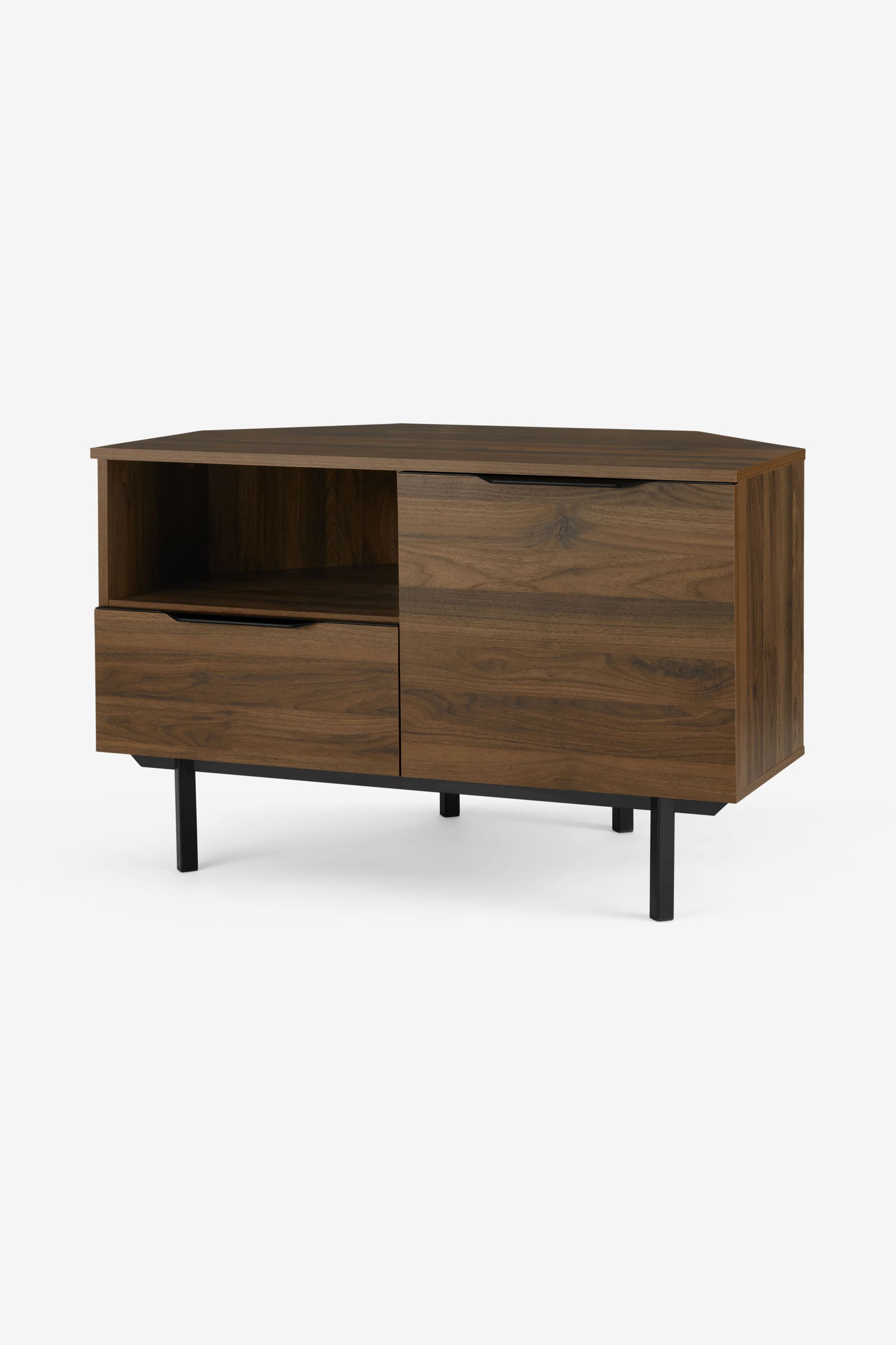 Buy MADE.COM Walnut Effect Damien Corner TV Unit from the Next UK ...