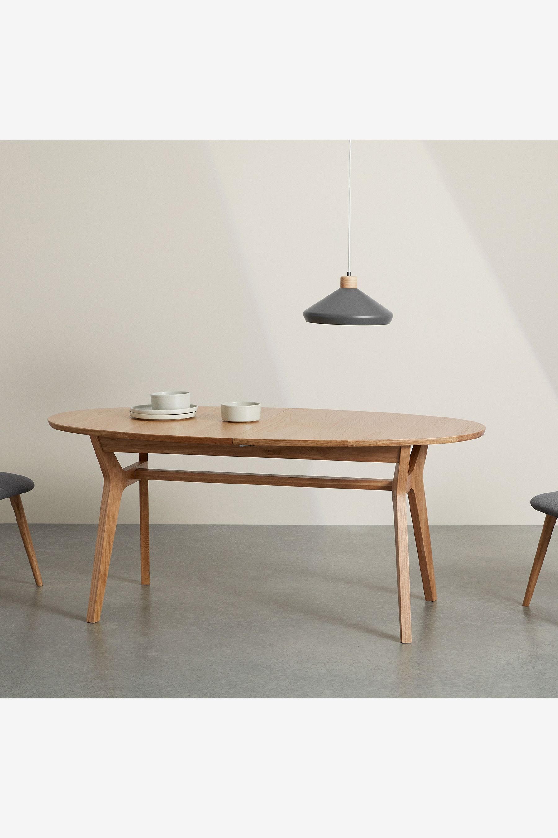 Buy MADE.COM Oak Jenson Oval Extendable 6 to 8 Seater Dining Table from ...