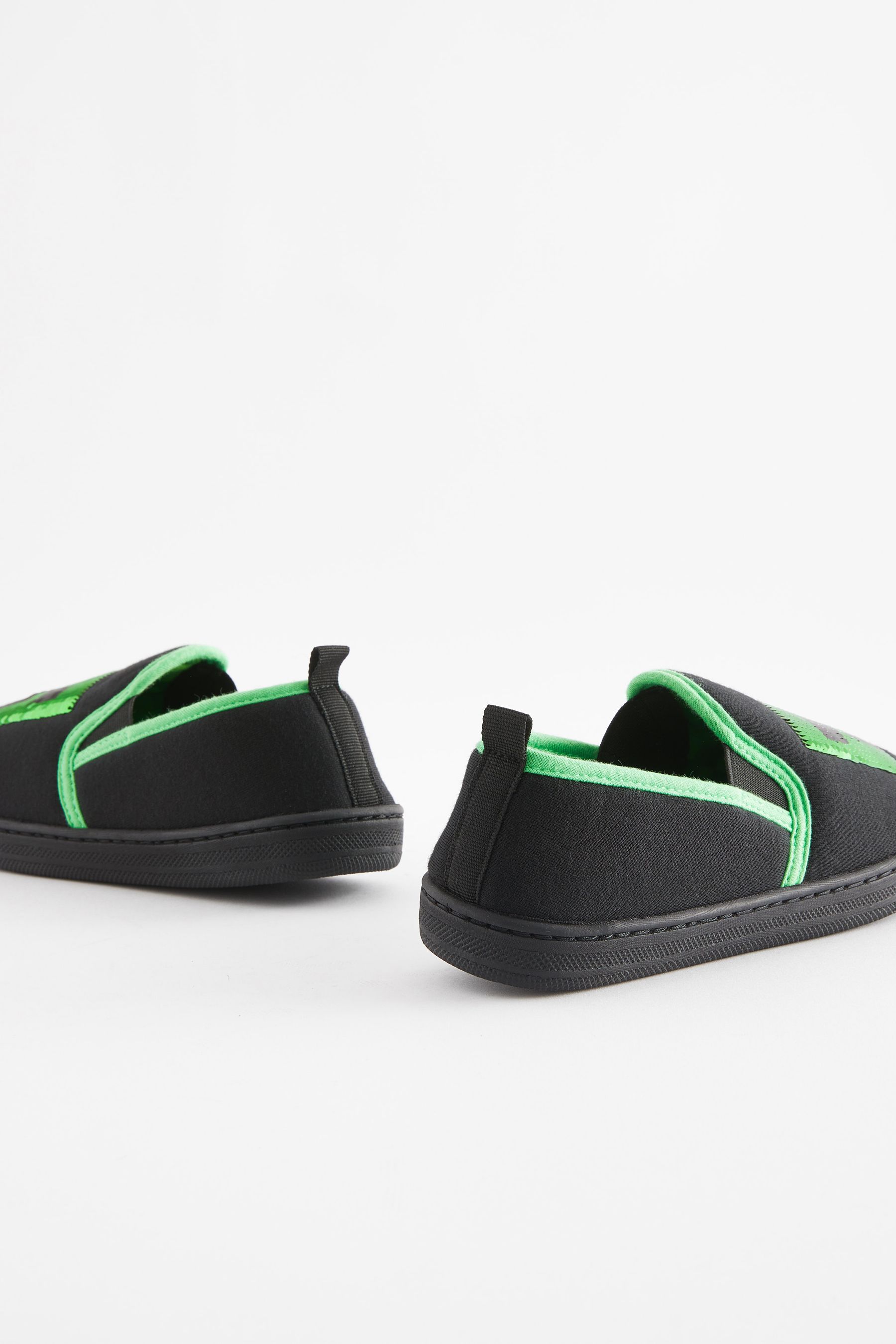 Buy Minecraft Black/Green Minecraft Cupsole Slippers from the Next UK ...