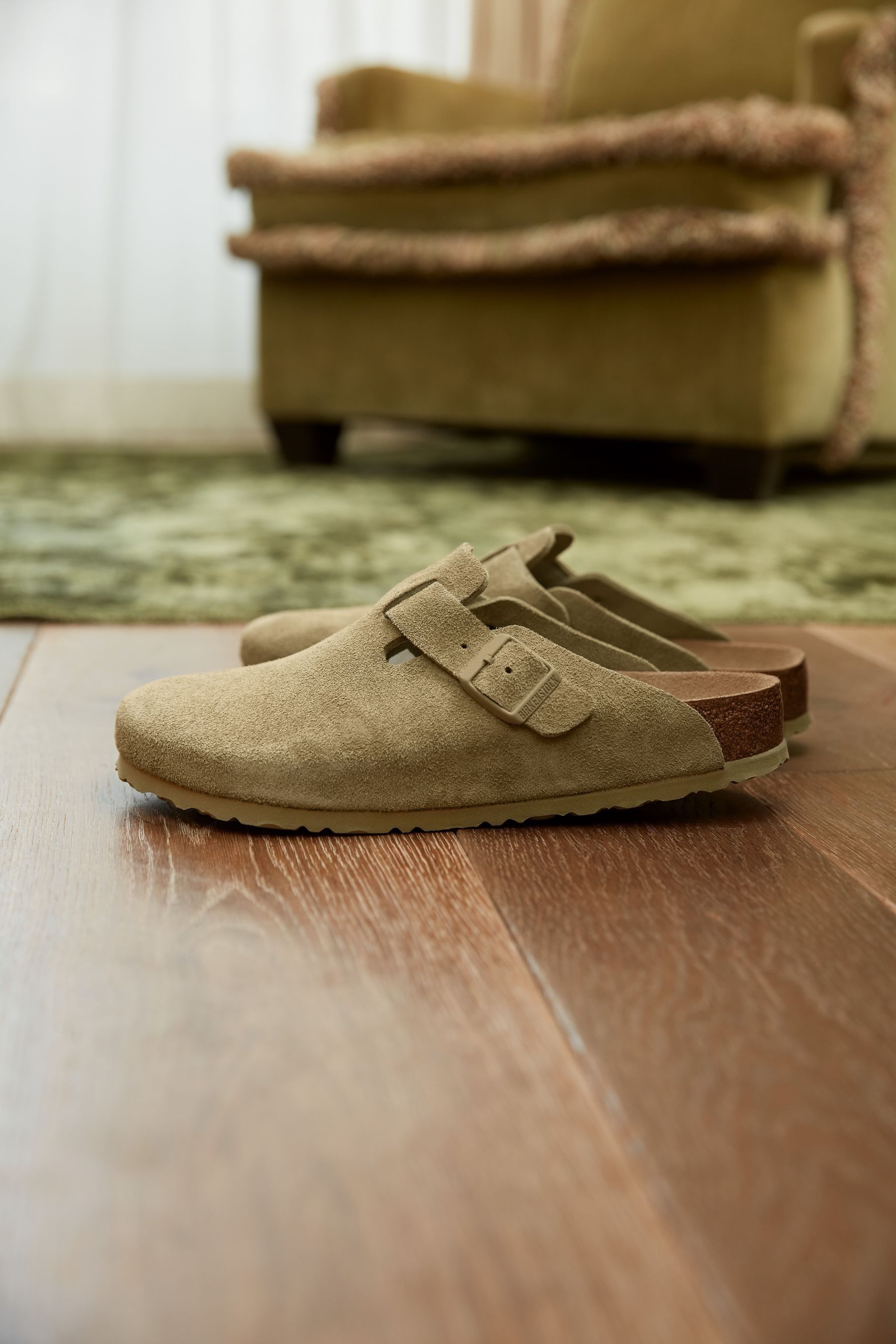 Buy Birkenstock Boston Suede Clogs from the Next UK online shop