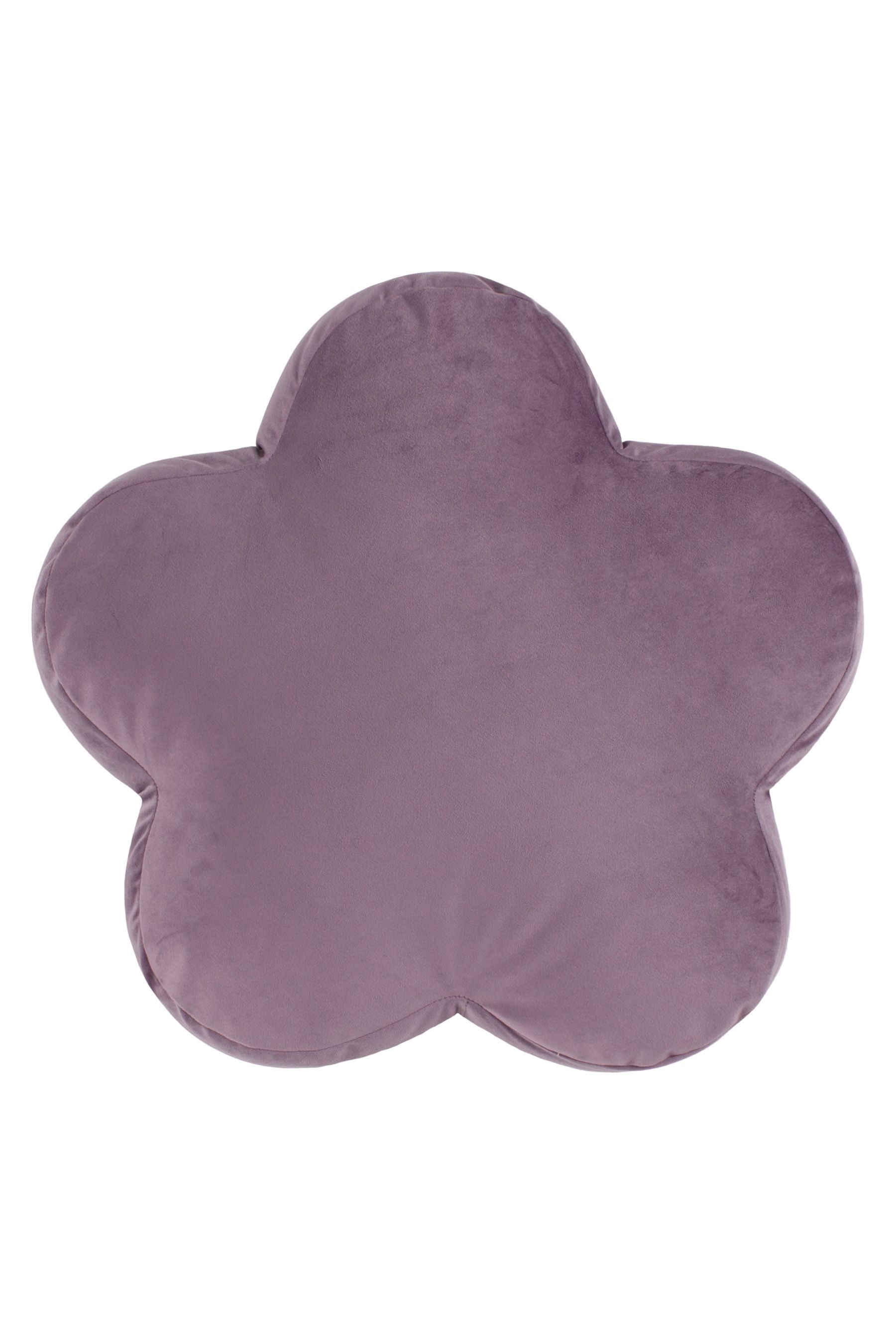 Buy heya home Lilac Flower Velvet Cushion from the Next UK online shop