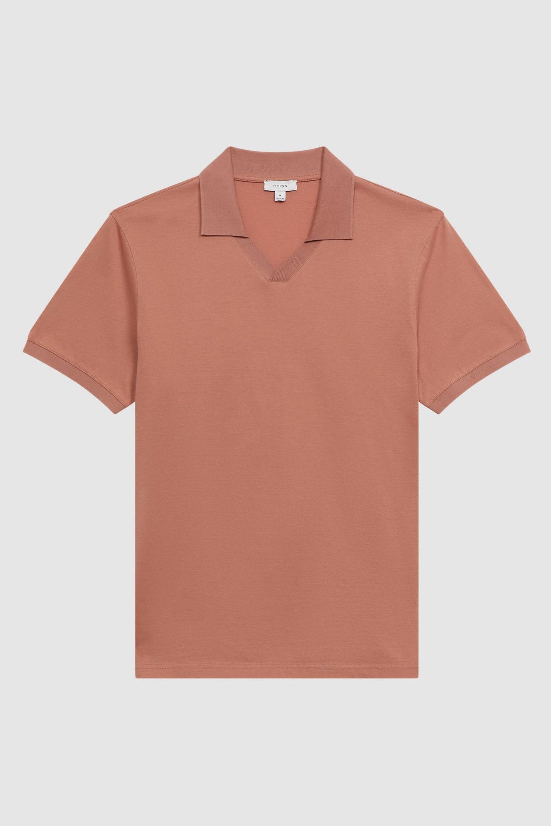 Buy Reiss Terracotta Leeds Slim Fit Mercerised Cotton Polo Shirt from ...