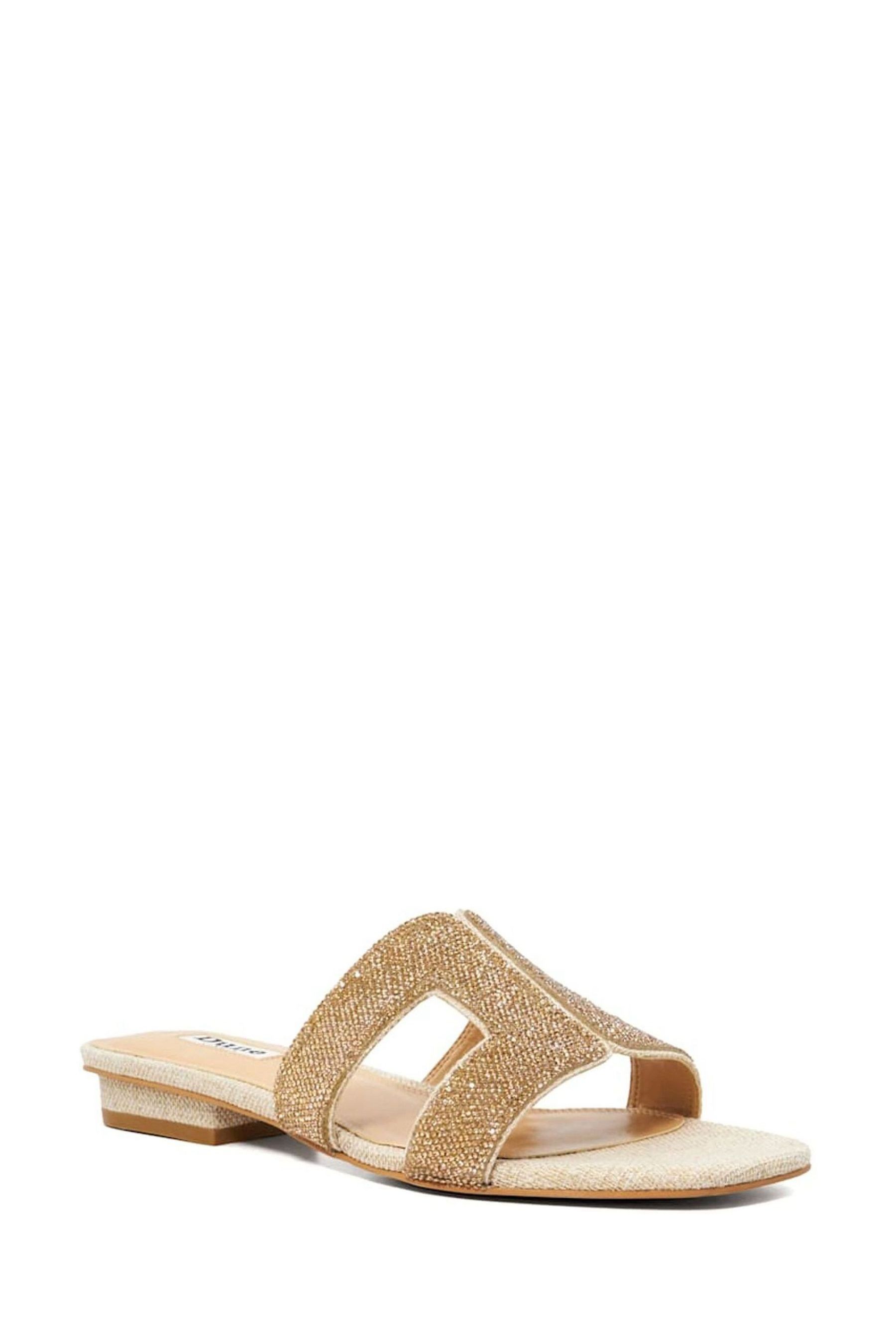Buy Dune London Gold Loupe Smart Slider Sandals from the Next UK online ...