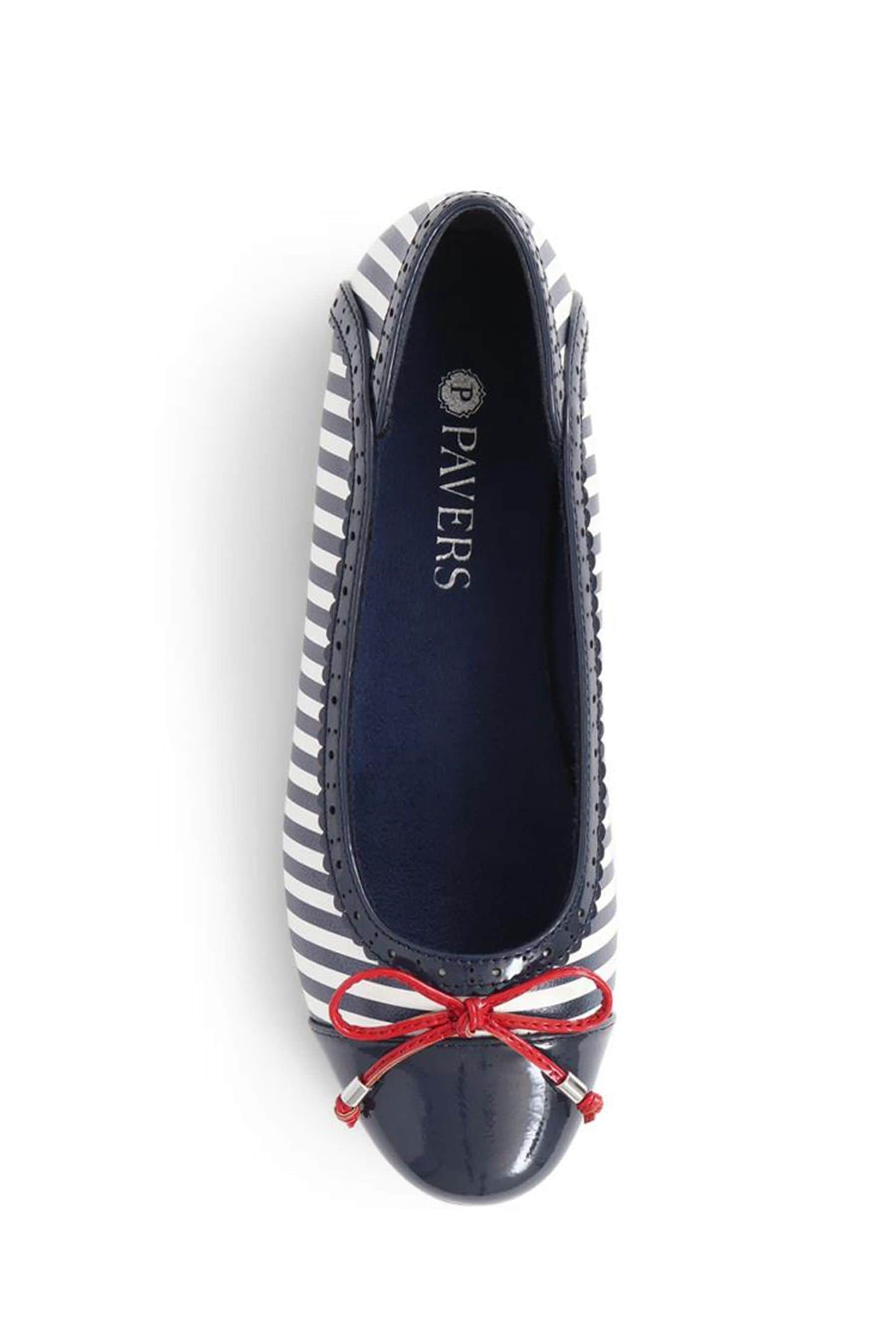 Buy Pavers Blue Patterned Ballet Flats from the Next UK online shop