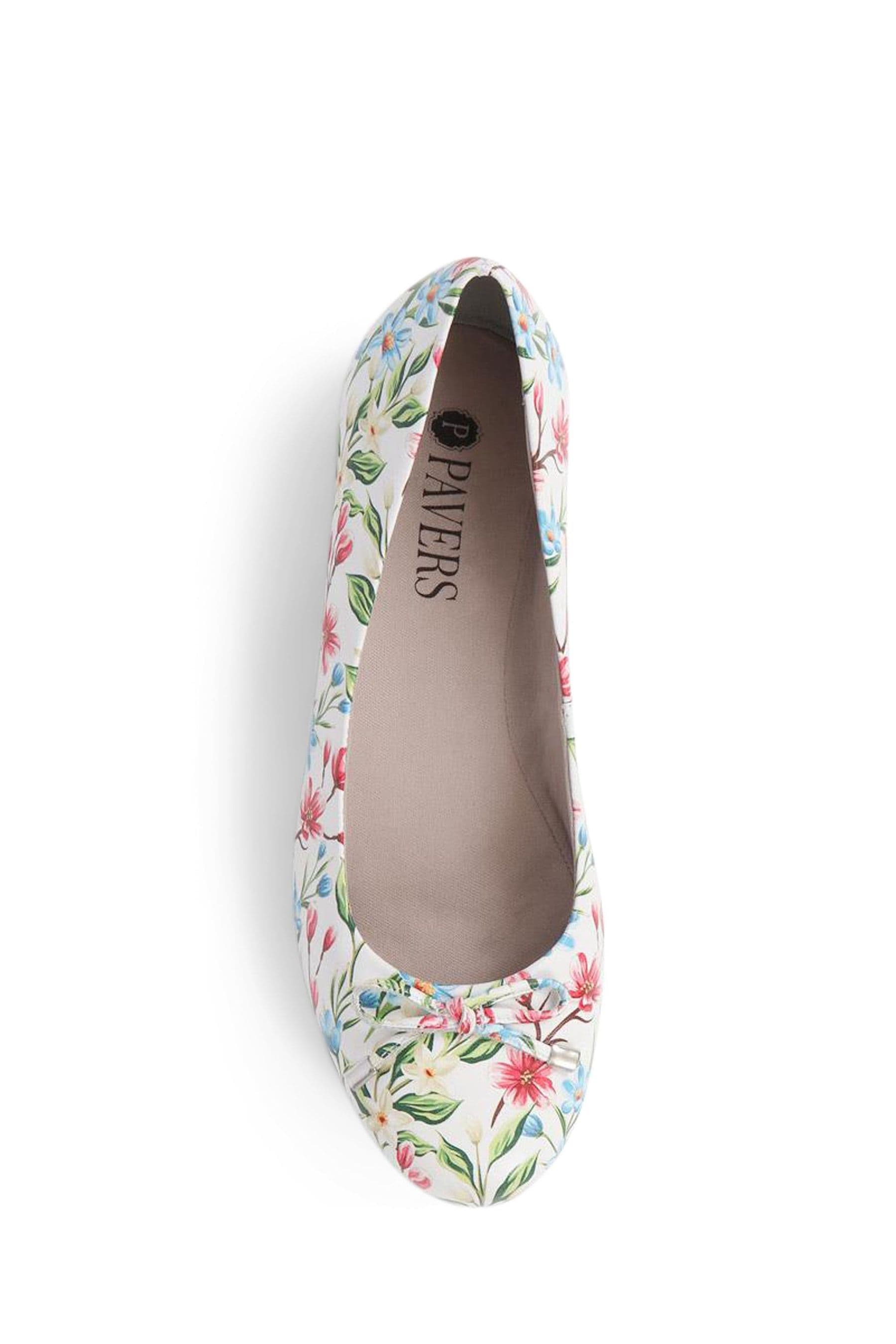 Buy Pavers Leather Ballet White Pumps from the Next UK online shop