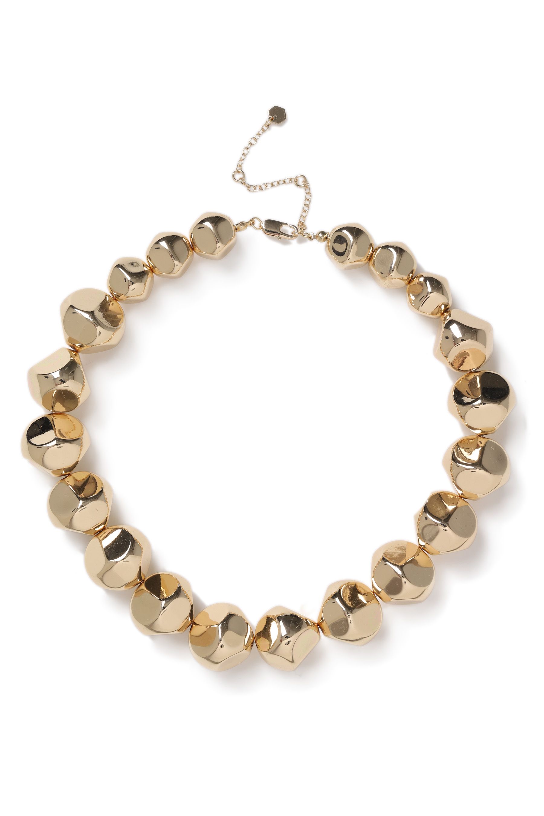 Buy Aela Gold Tone Nugget Bead Necklace from the Next UK online shop