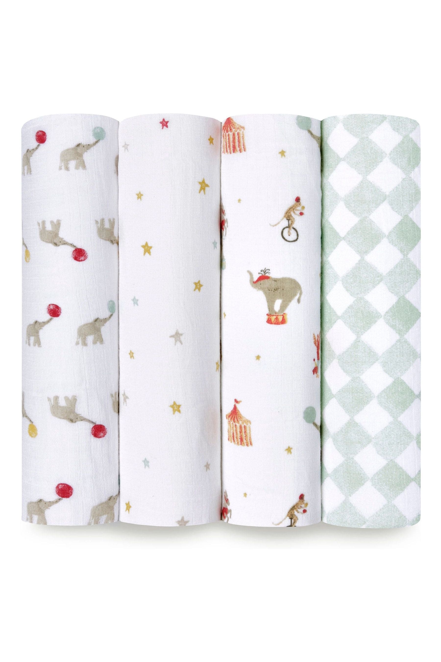 Buy aden + anais White Essentials Cotton Muslin Blanket Elephant Circus ...