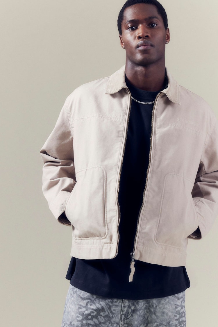 Buy River Island Stone Washed Workwear Jacket from Next USA
