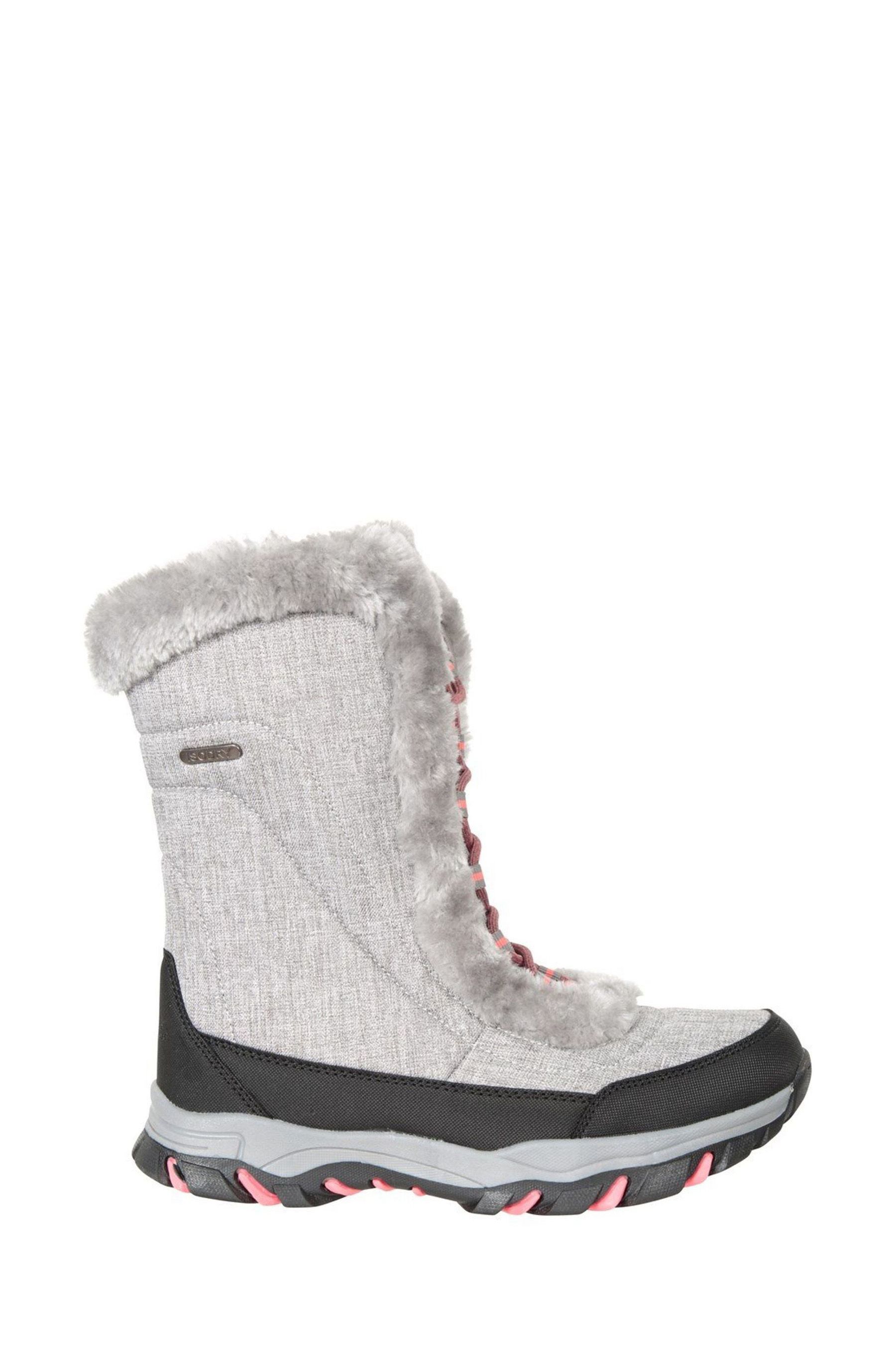 Buy Mountain Warehouse Grey Ohio Womens Thermal Fleece Lined Snow Boot ...