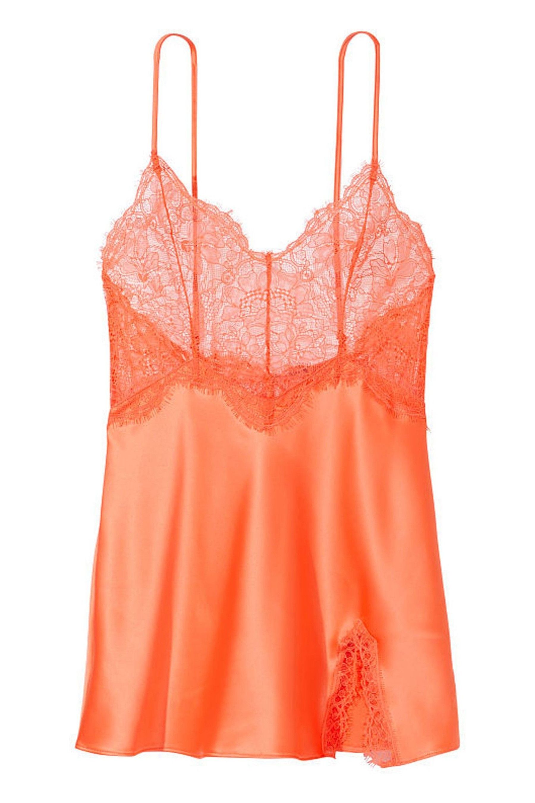 Buy Victorias Secret Coral Rose Satin Lace Slip Dress From The Next Uk