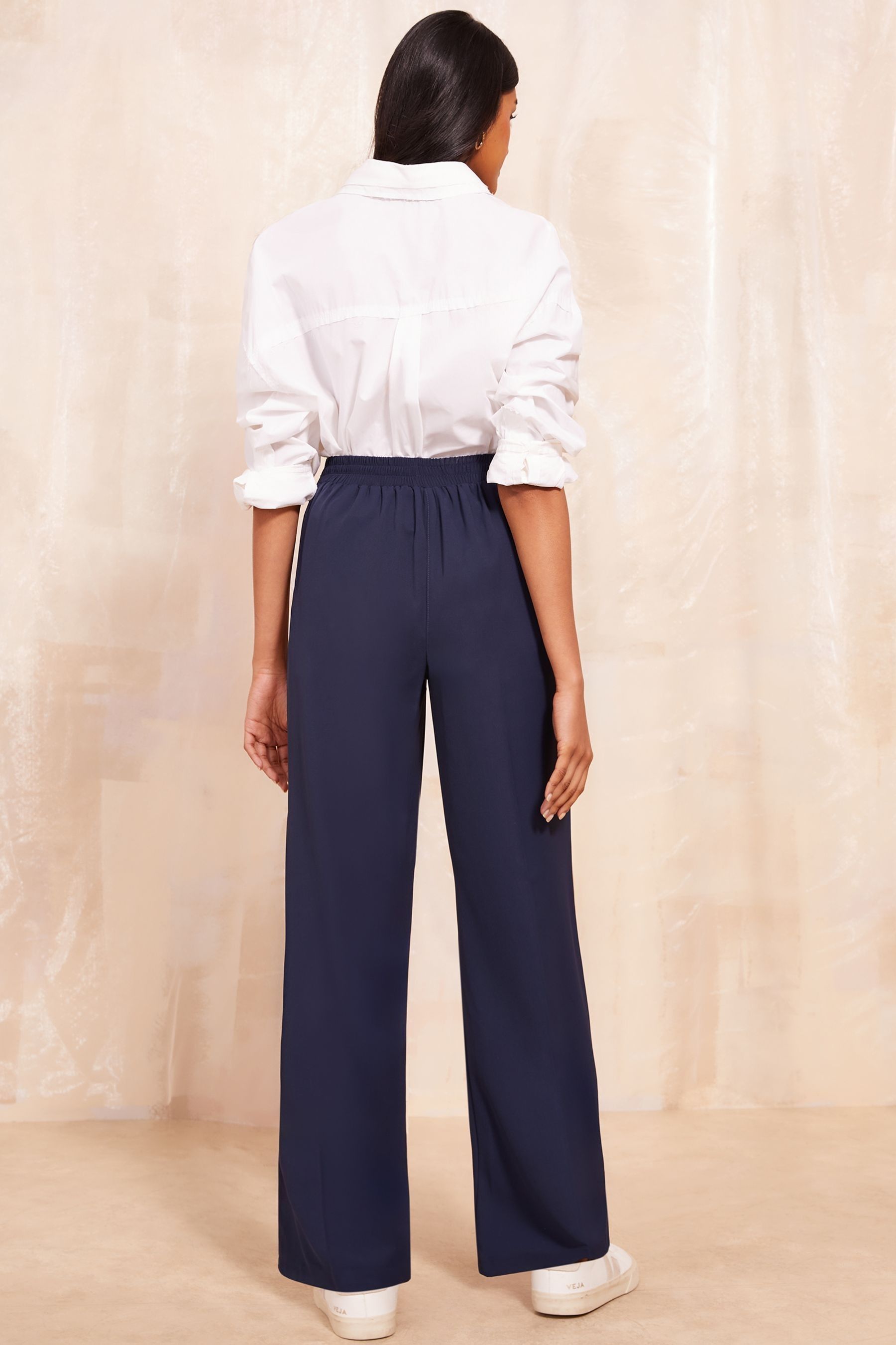Buy Friends Like These Navy Blue Side Stripe Utility Trousers from Next ...