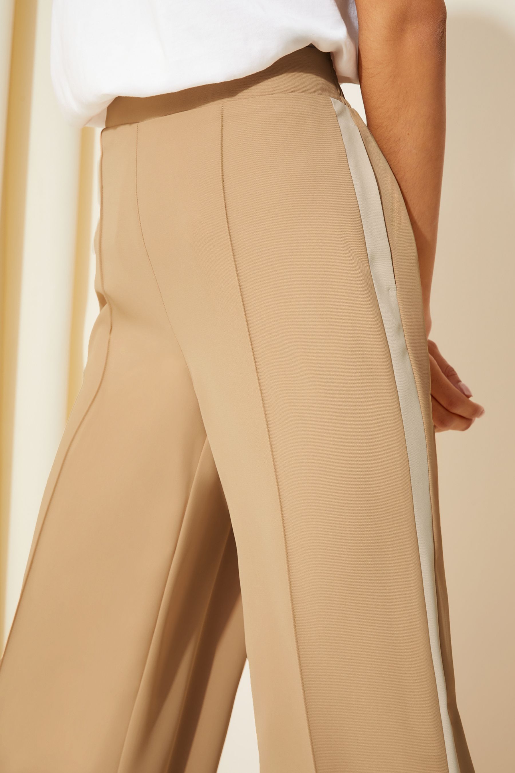 Buy Friends Like These Camel Side Stripe Utility Trousers from the Next ...