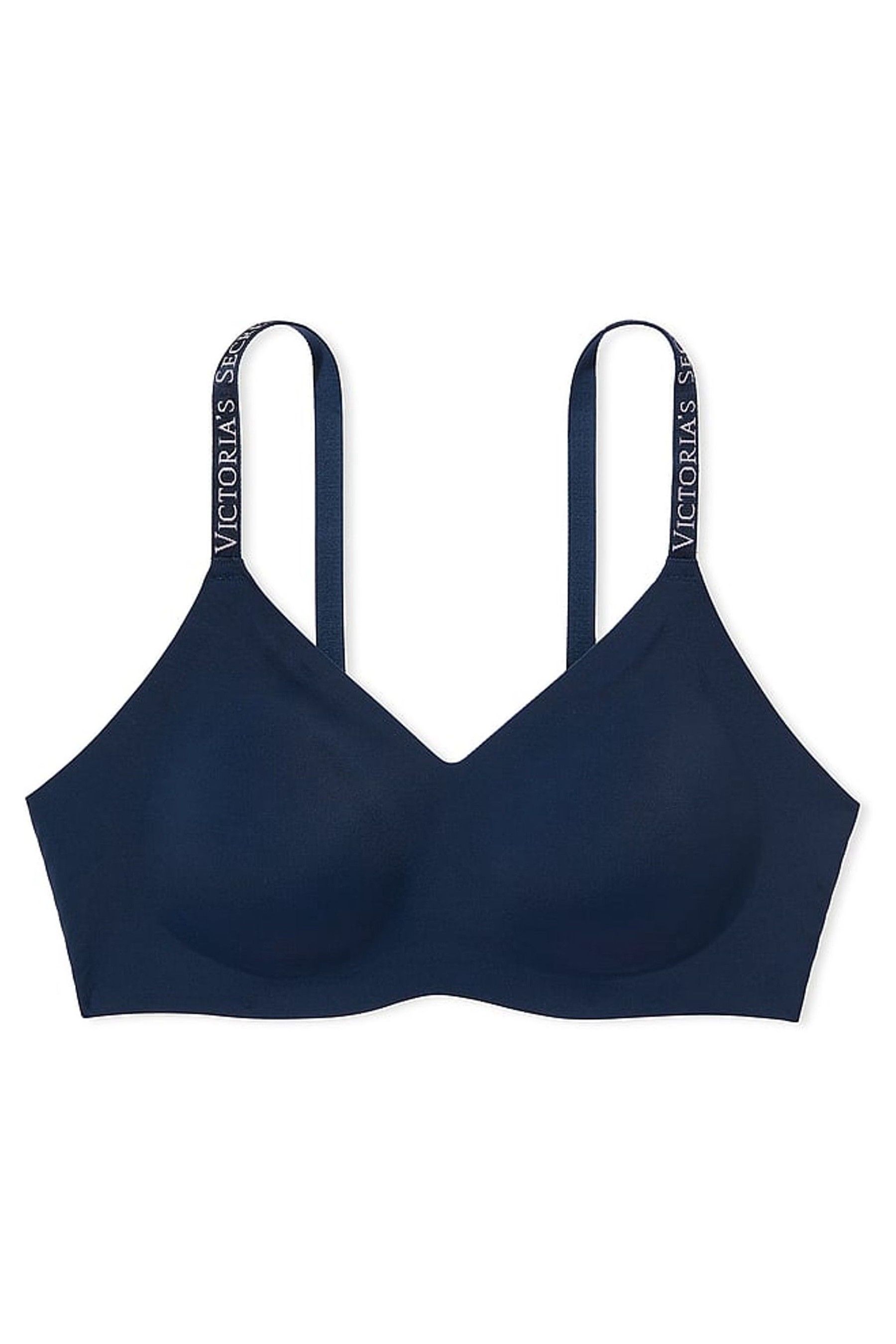 Buy Victoria's Secret Noir Navy Blue Silicone Lightly Lined Lounge ...