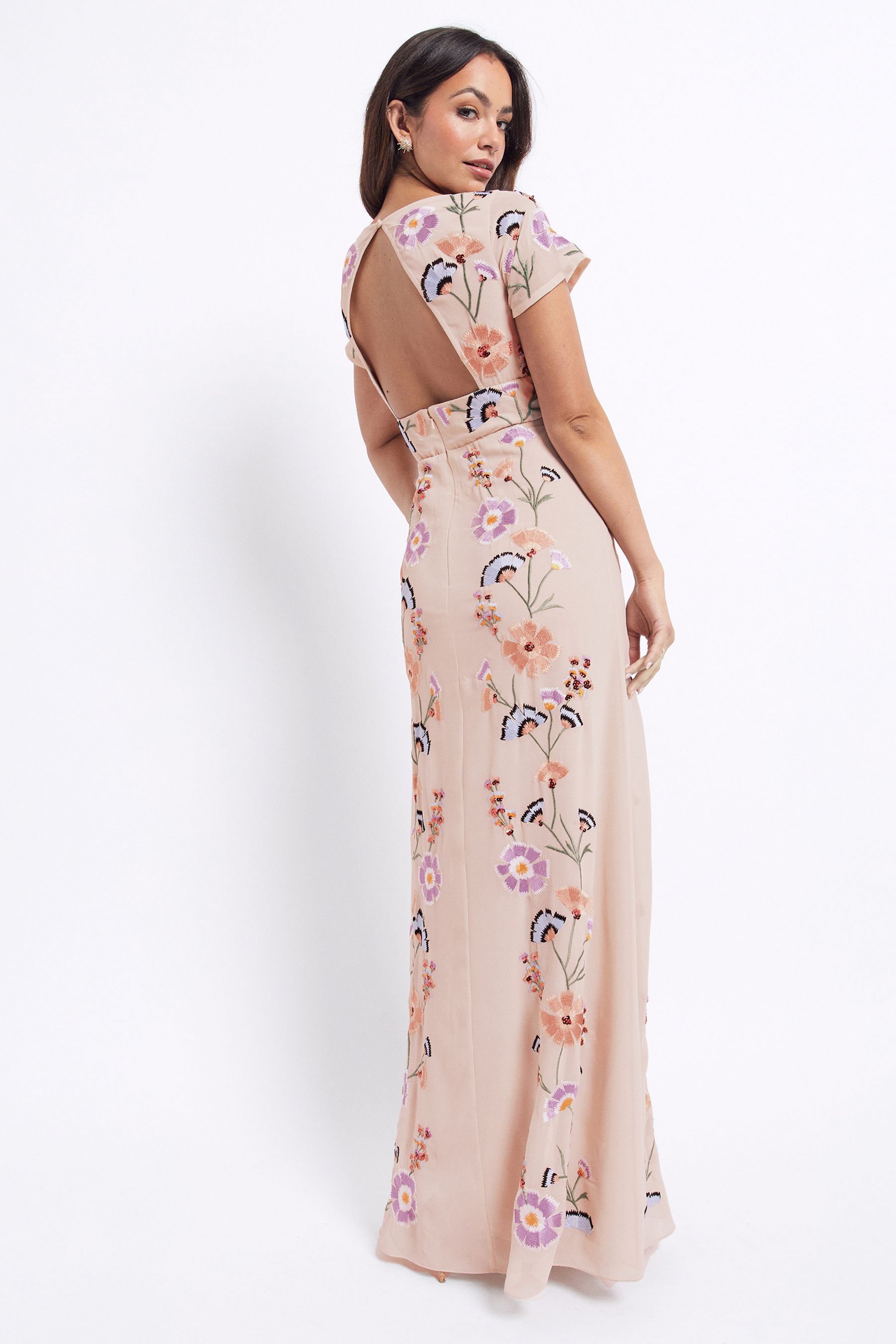 Buy Maya All Over Embroidered Button Down Maxi Dress from Next Ireland