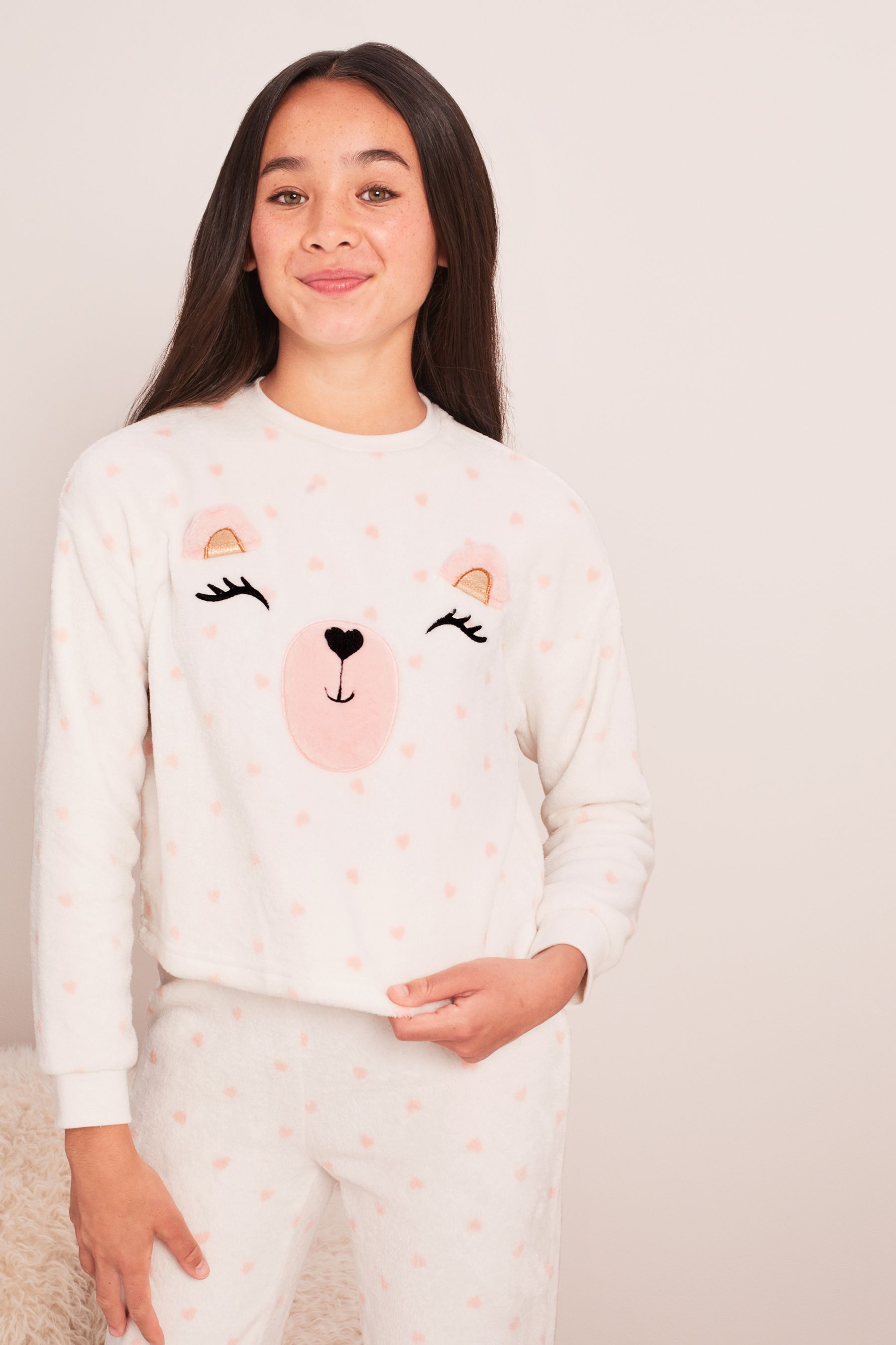 Buy Lipsy Cosy Fleece Novelty Pyjamas from Next Ireland