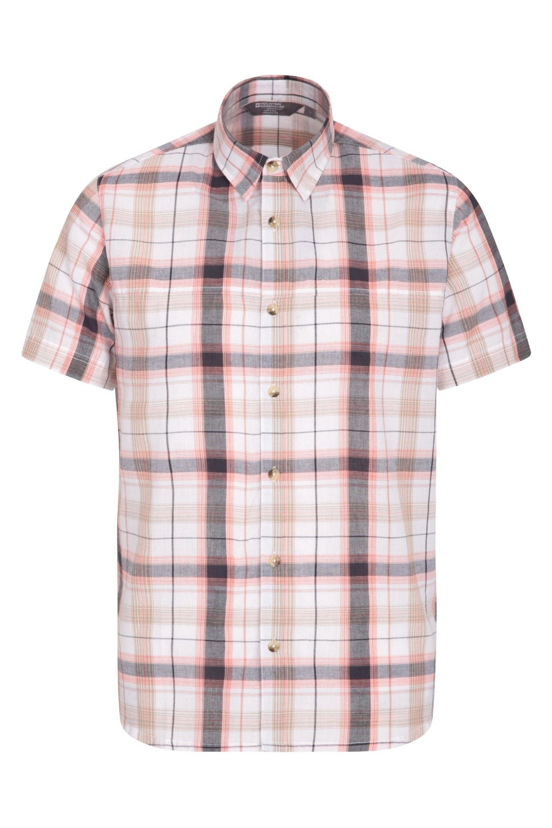 Buy Mountain Warehouse Grey Weekender Mens Cotton Shirt from the Next ...