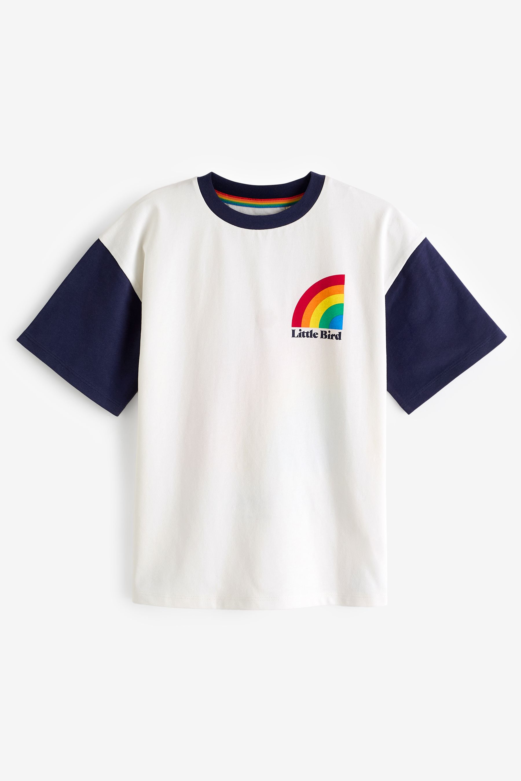 Buy Little Bird by Jools Oliver Navy/Ecru Short Sleeve Raglan Colourful ...