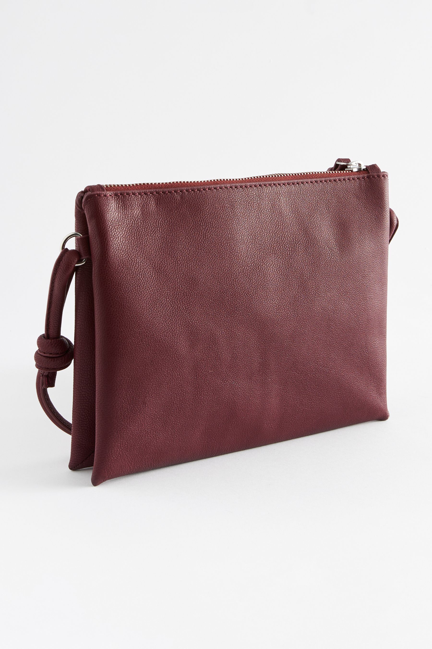 Buy Berry Red Leather Cross-Body Bag from the Next UK online shop