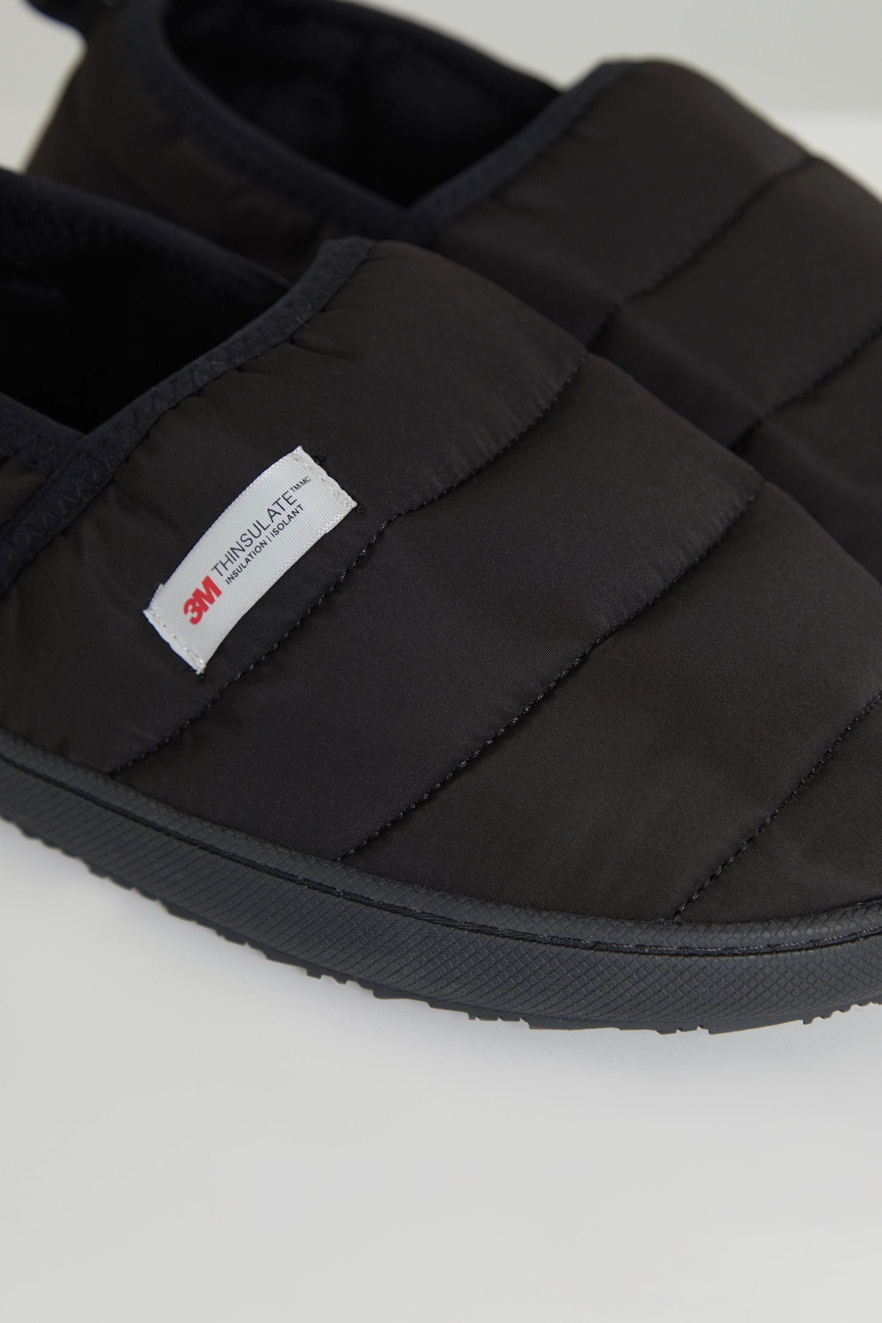 Buy Threadbare Black Thinsulate Padded Mule Slippers from the Next UK ...
