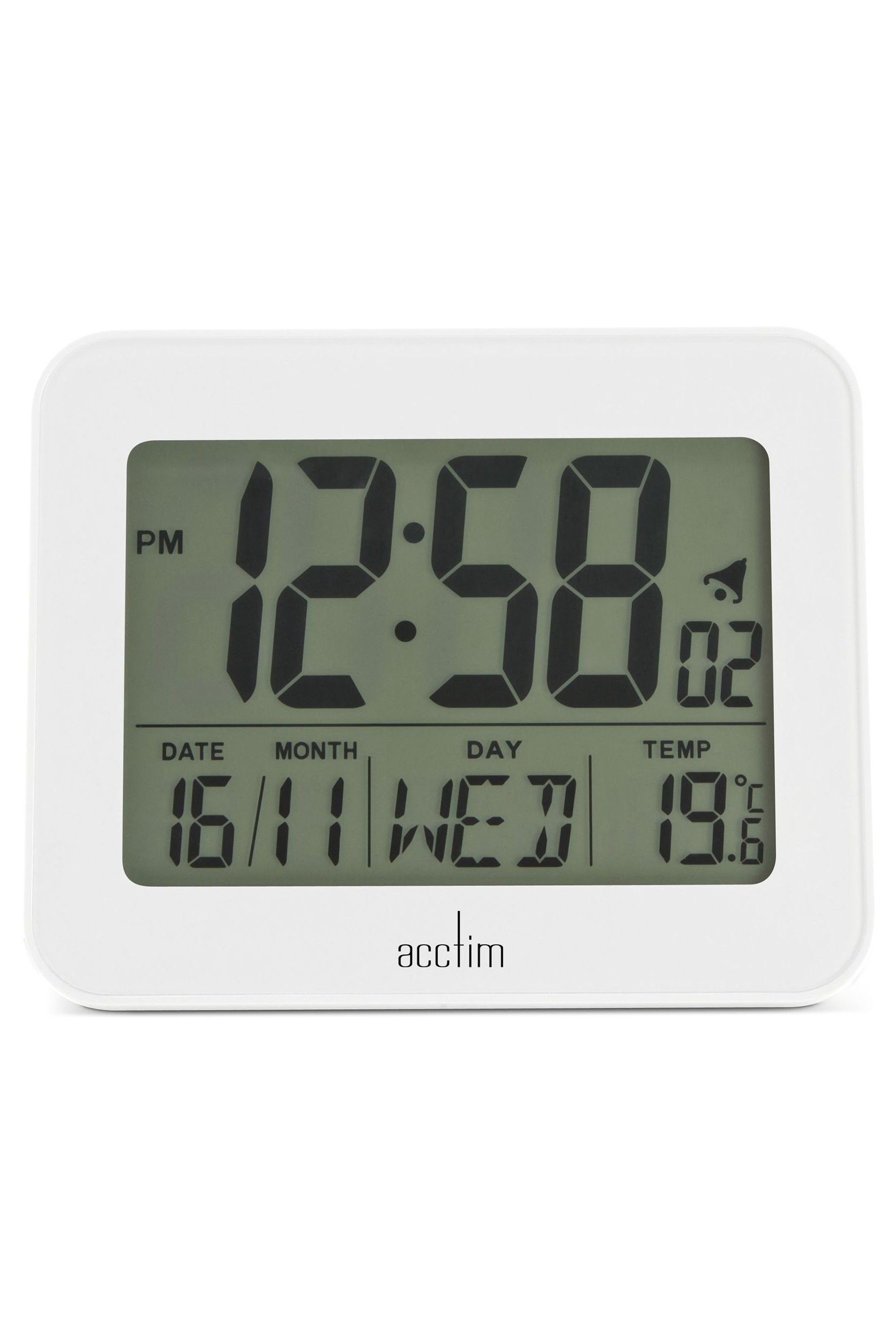Buy Acctim Clocks White Otto LCD Alarm Clock from the Next UK online shop