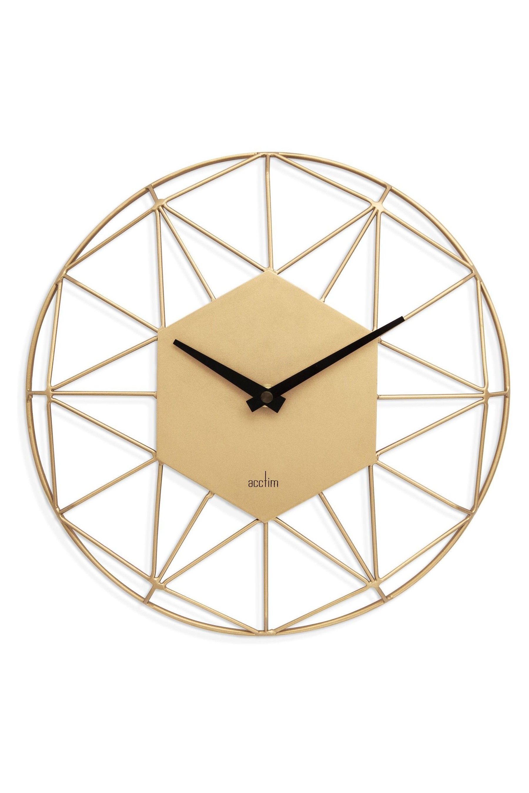 Buy Acctim Clocks Gold Alva 30cm Metal Wire Wall Clock from the Next UK ...