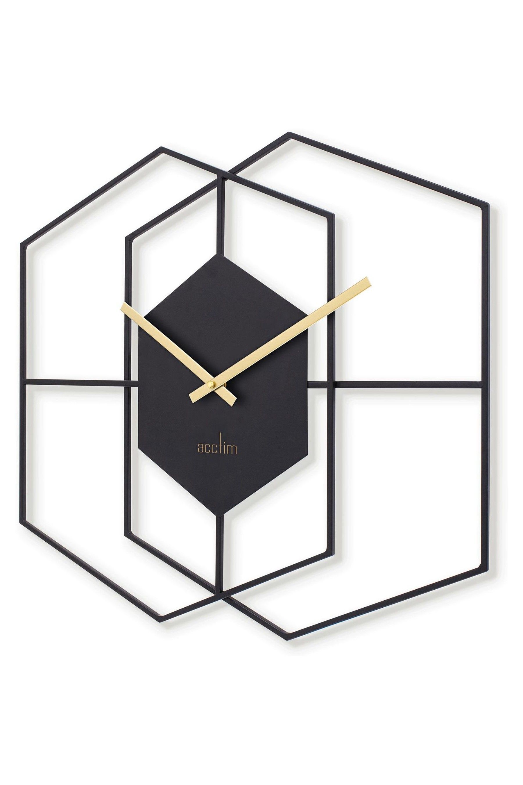 Buy Acctim Clocks Matt Brass Addison 55cm Wall Clock from the Next UK ...