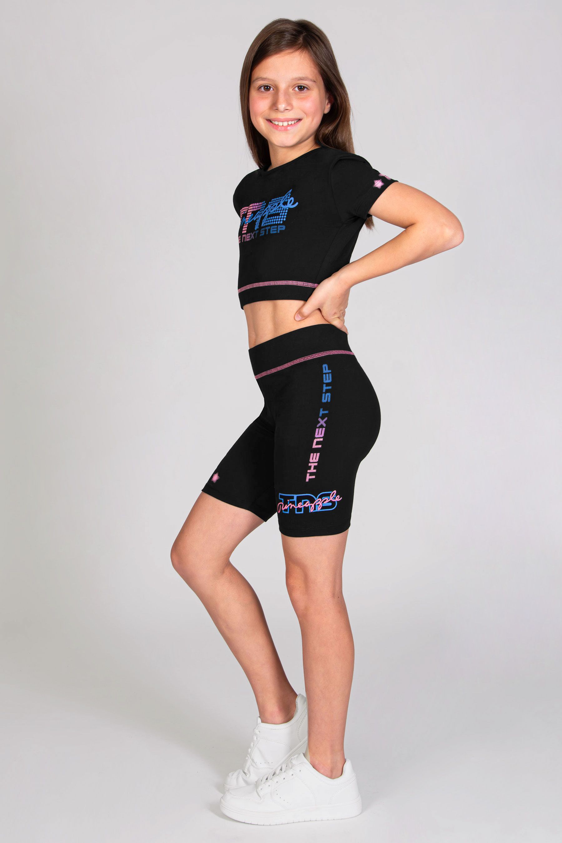 Buy Pineapple Black X The Next Step Star Cycling Shorts from the Next ...