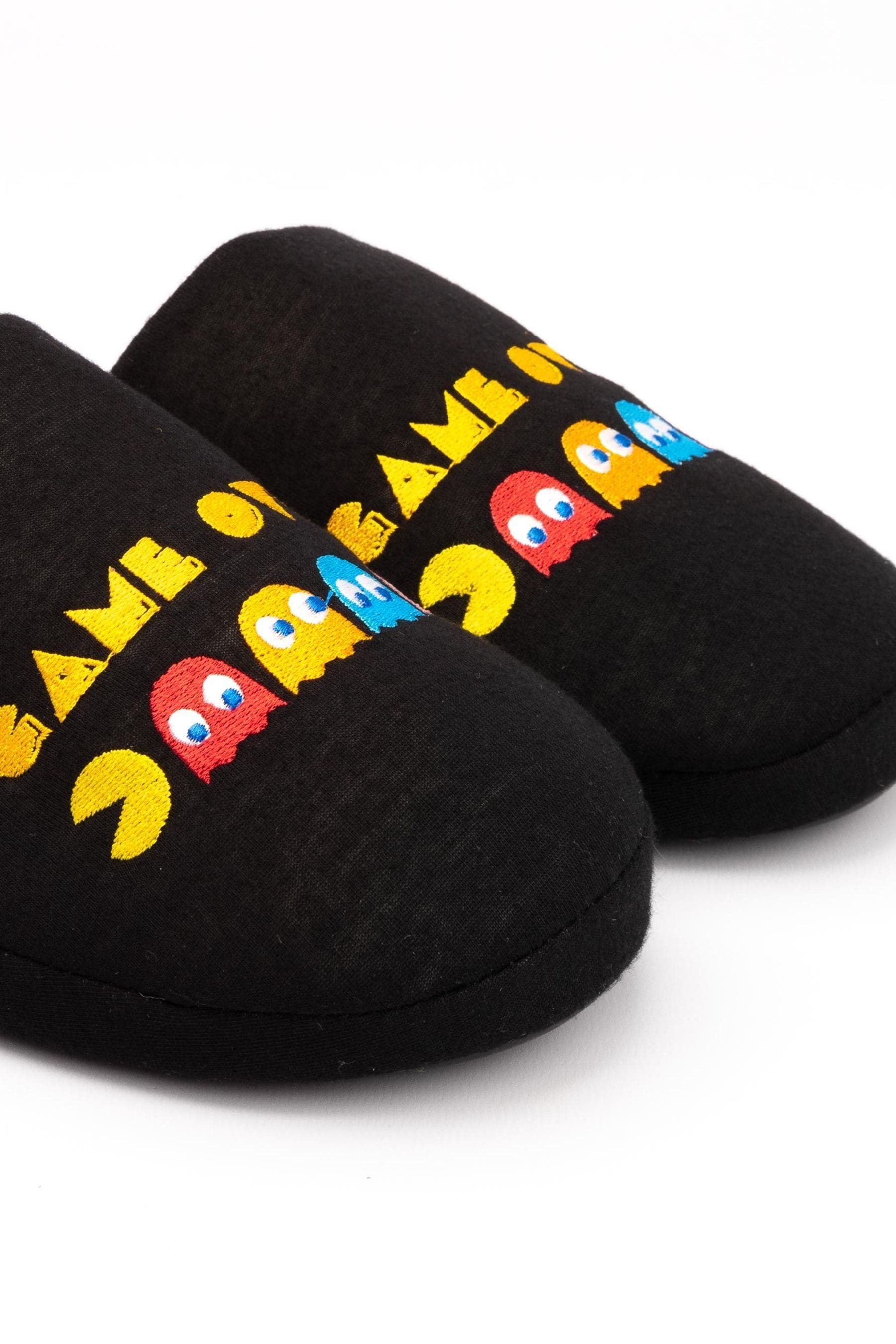 Buy Vanilla Underground Black Pacman Slippers from the Next UK online shop