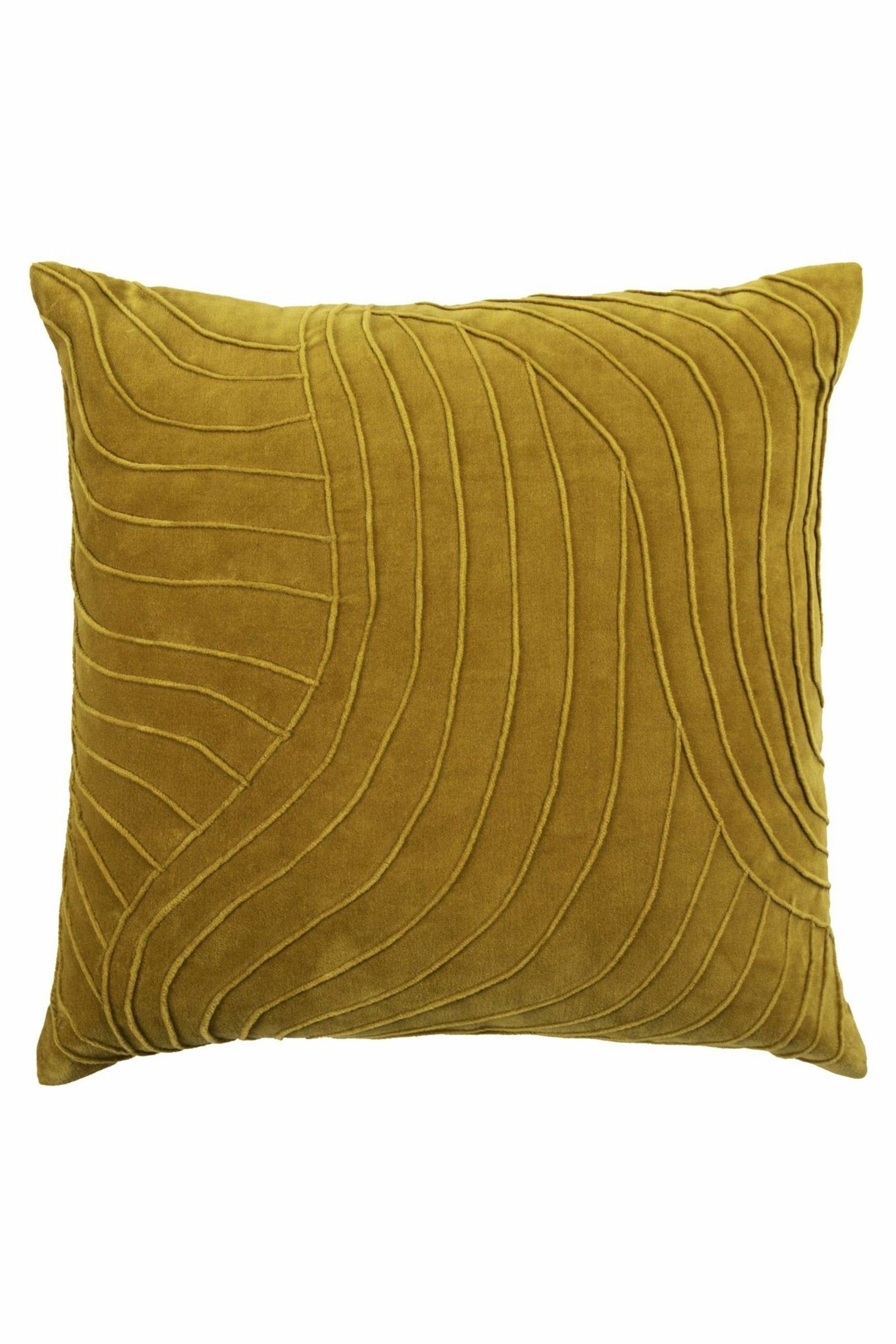 Buy Voyage Mustard Waterfall Abstract Cushion from the Next UK online shop