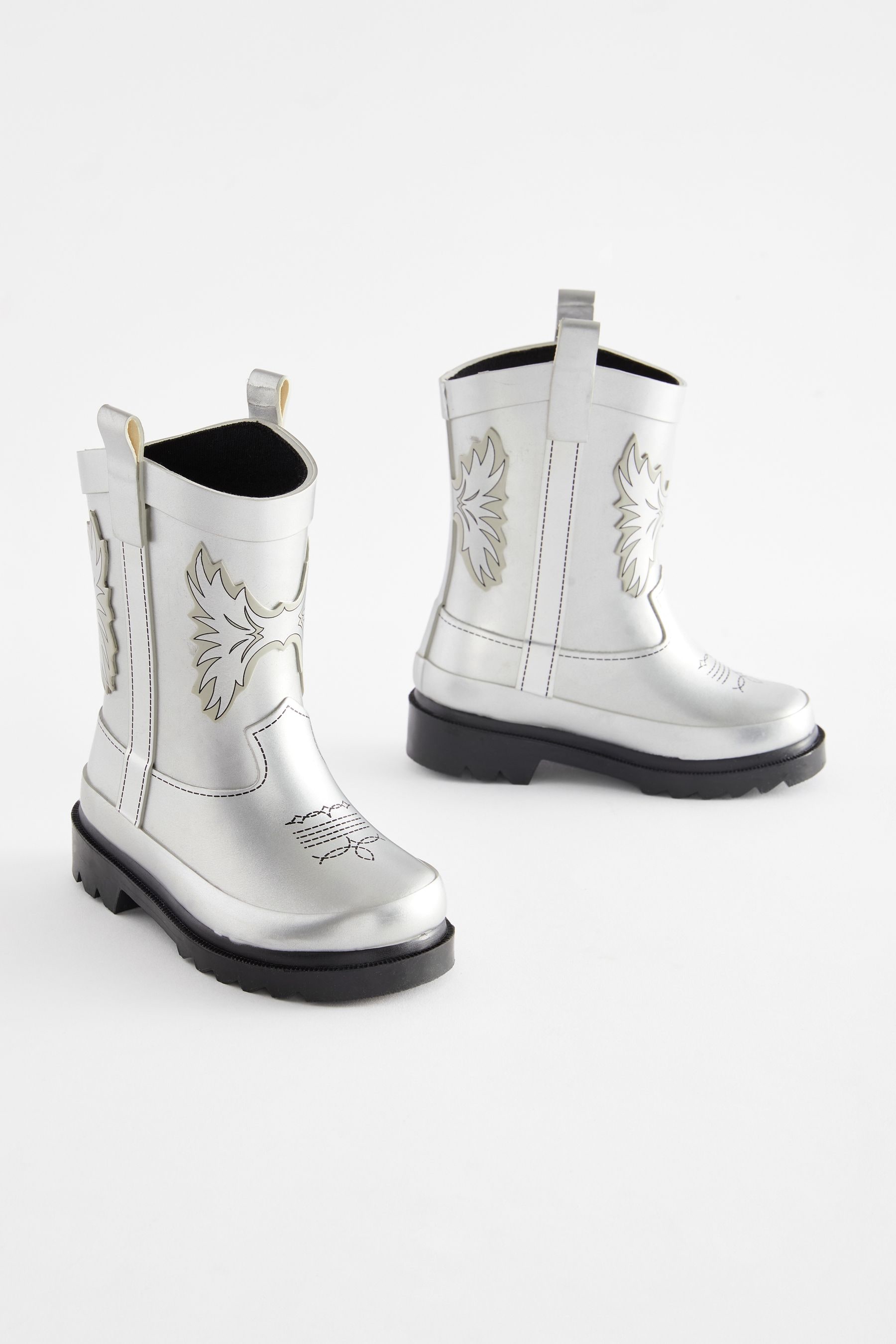Buy Silver Western Wellies from the Next UK online shop