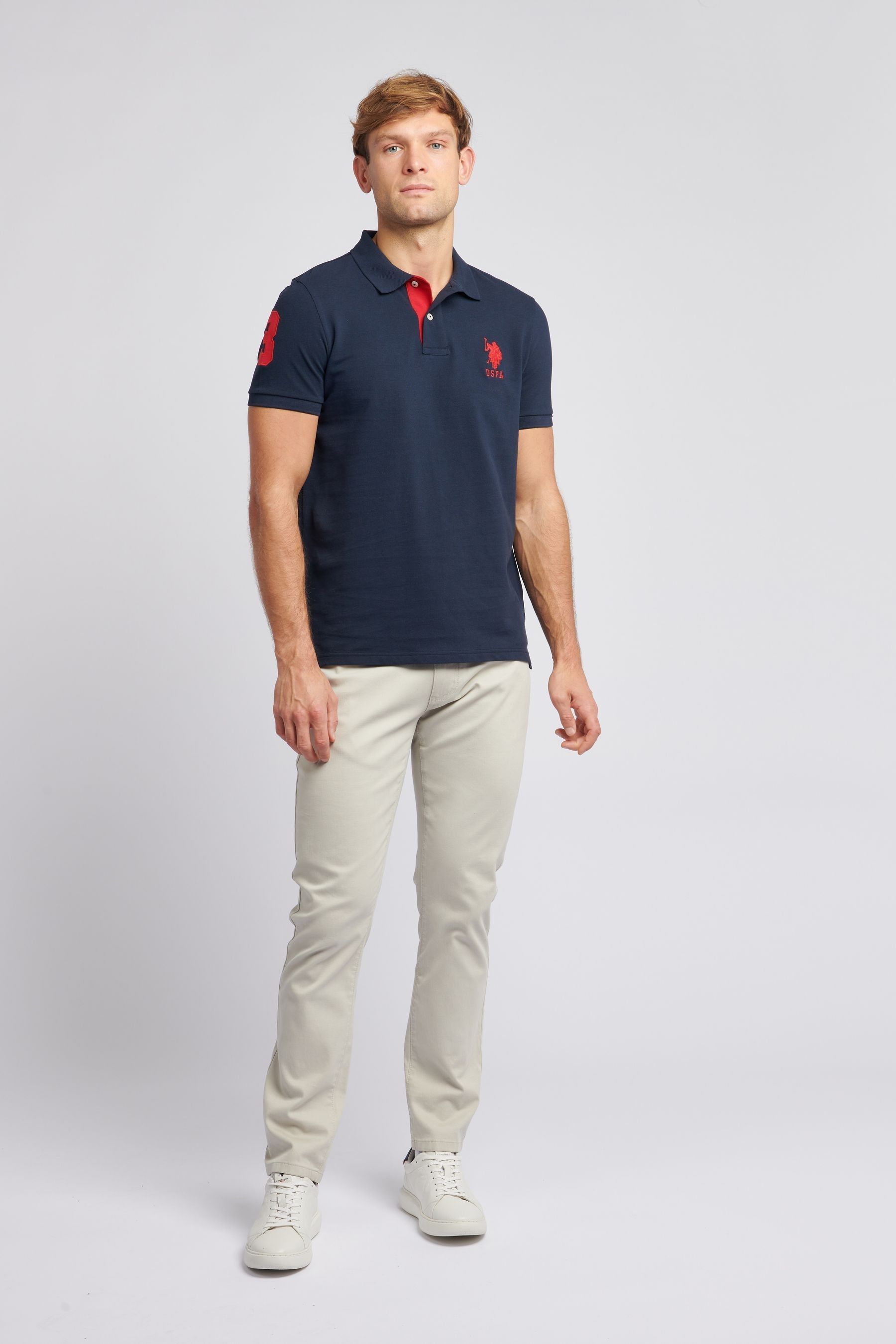 Buy U.S. Polo Assn. Regular Fit Mens Player 3 Pique Polo Shirt from the ...