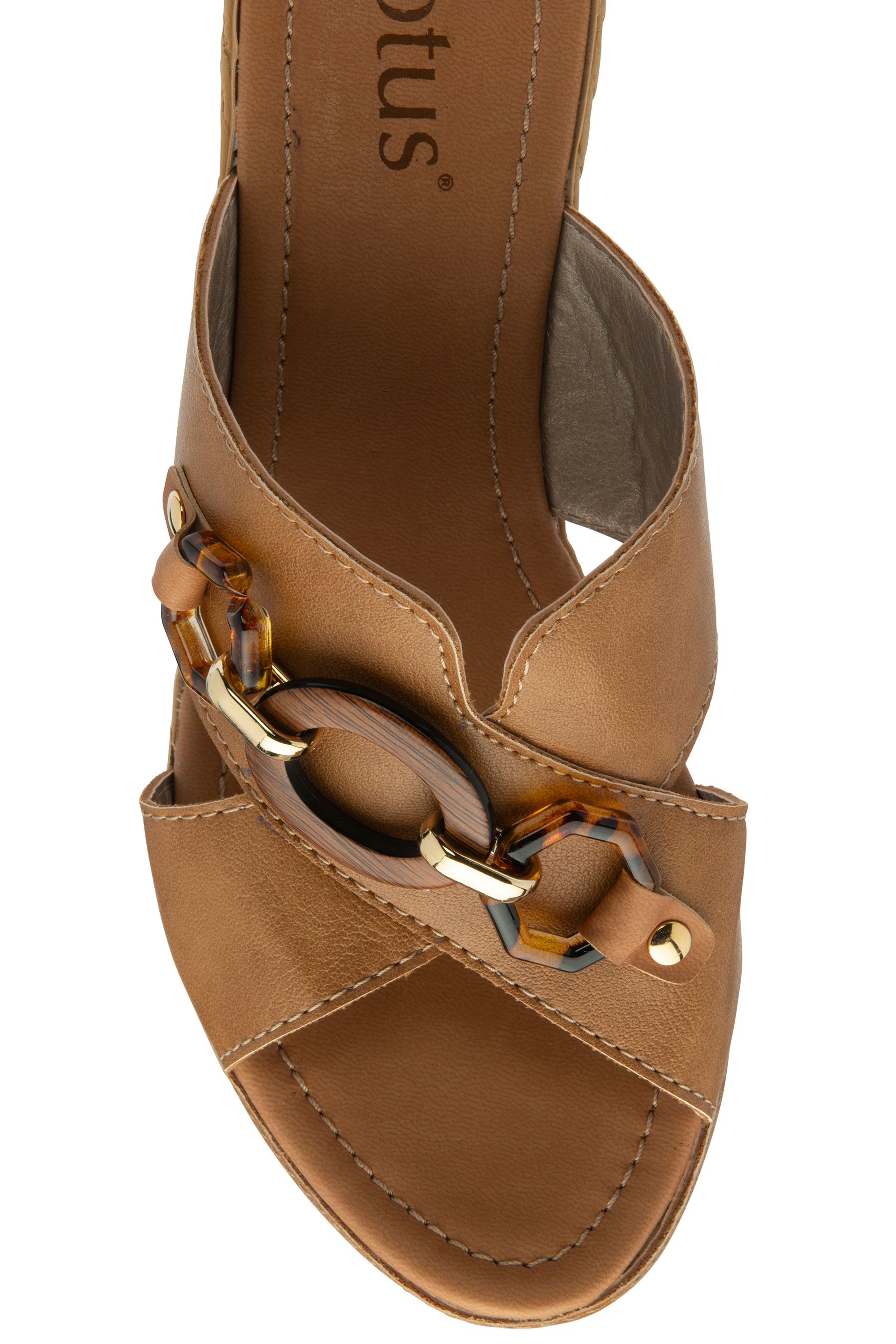 Buy Lotus Brown Casual Wedge Mule Sandals from the Next UK online shop