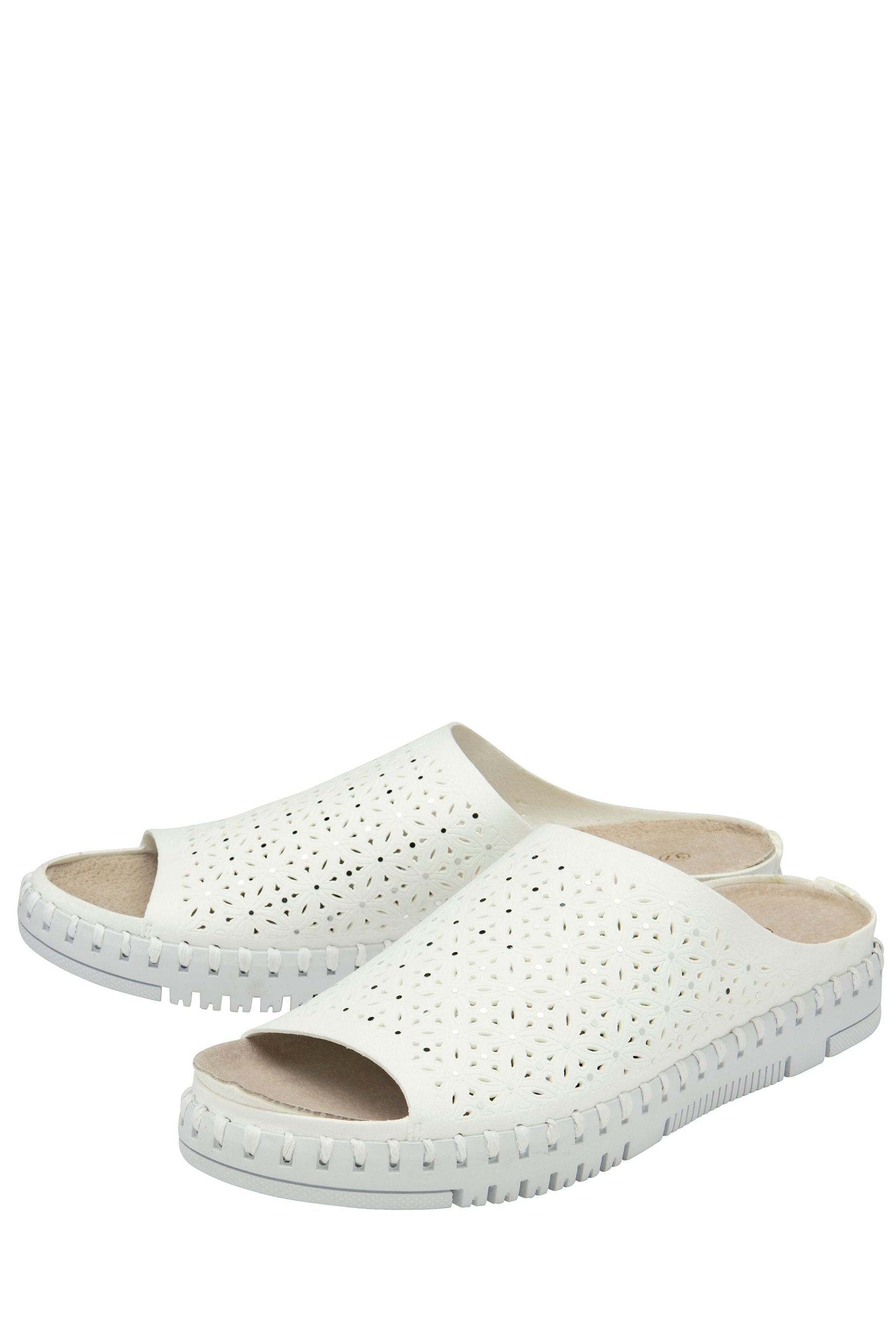Buy Lotus White Open Toe Mule Sandals from the Next UK online shop