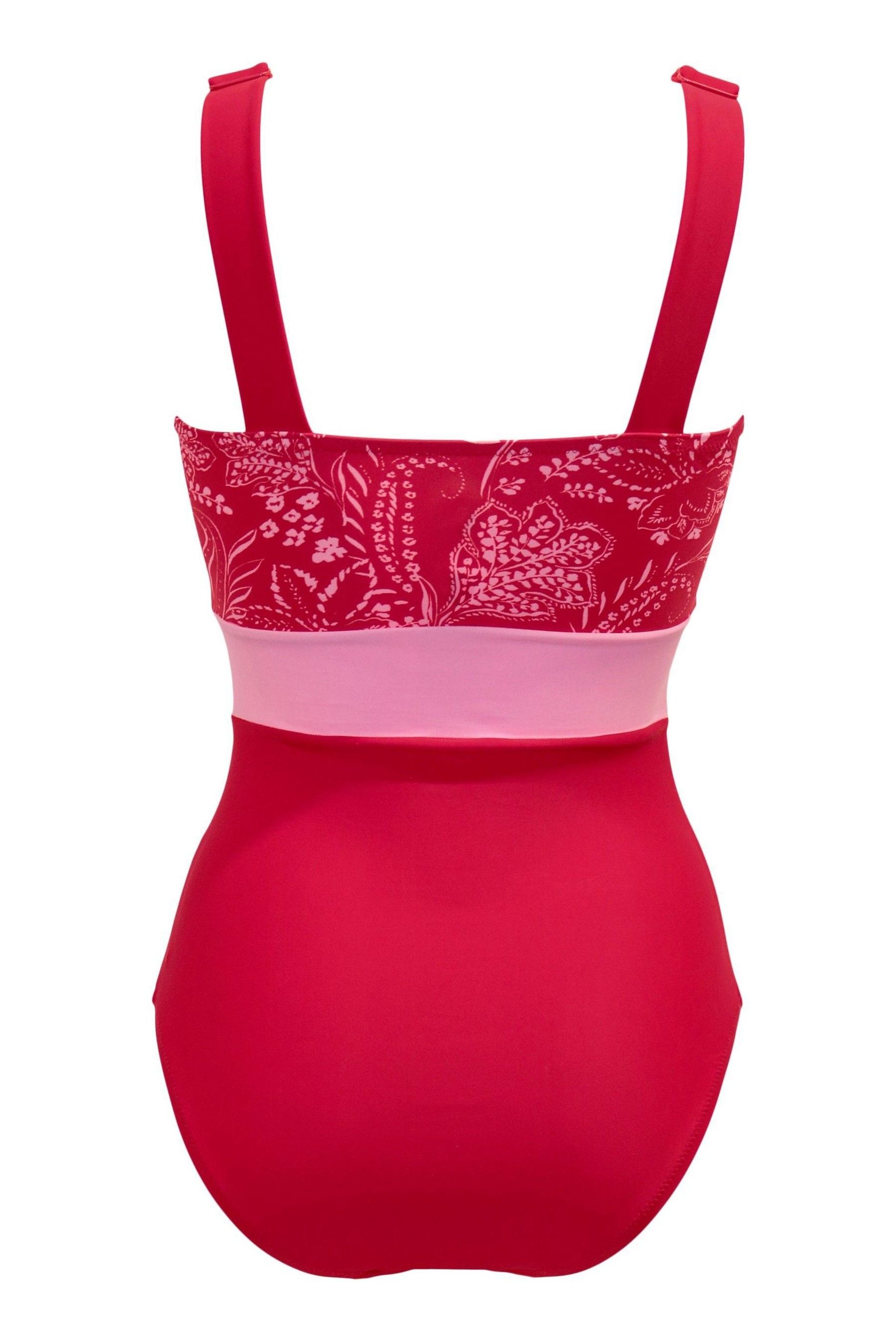 Buy Pour Moi Red Colour Block Control Swimsuit from the Next UK online shop