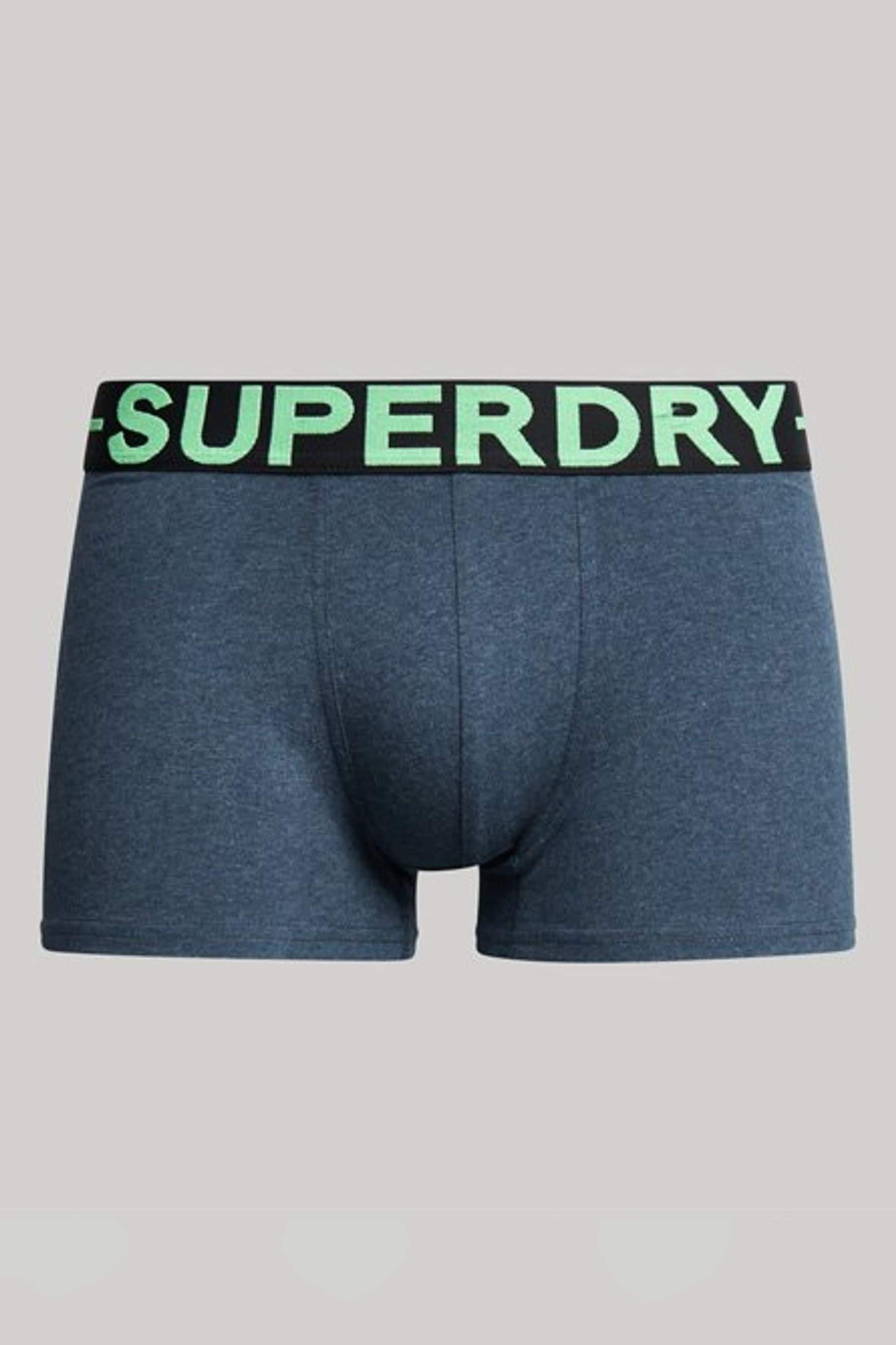 Buy Superdry Blue Organic Cotton Trunk 3 Pack from the Next UK online shop