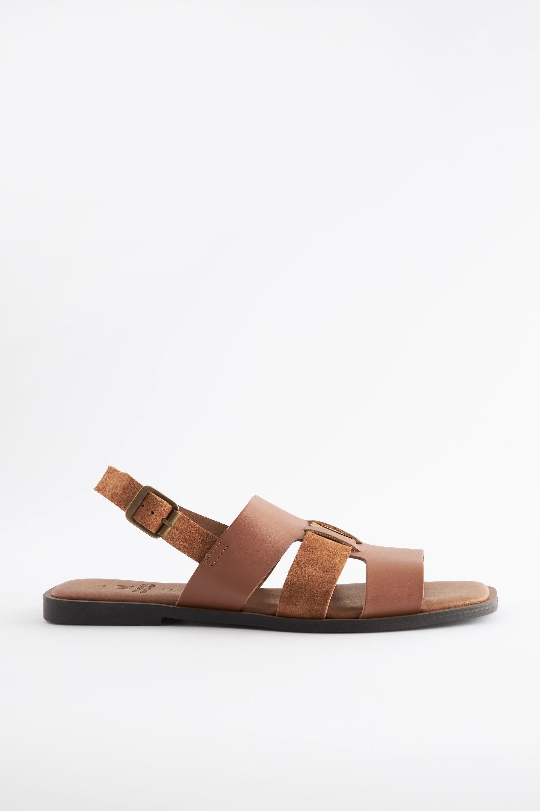 Buy Tan Brown Regular/Wide Fit Forever Comfort® Leather Slingback ...