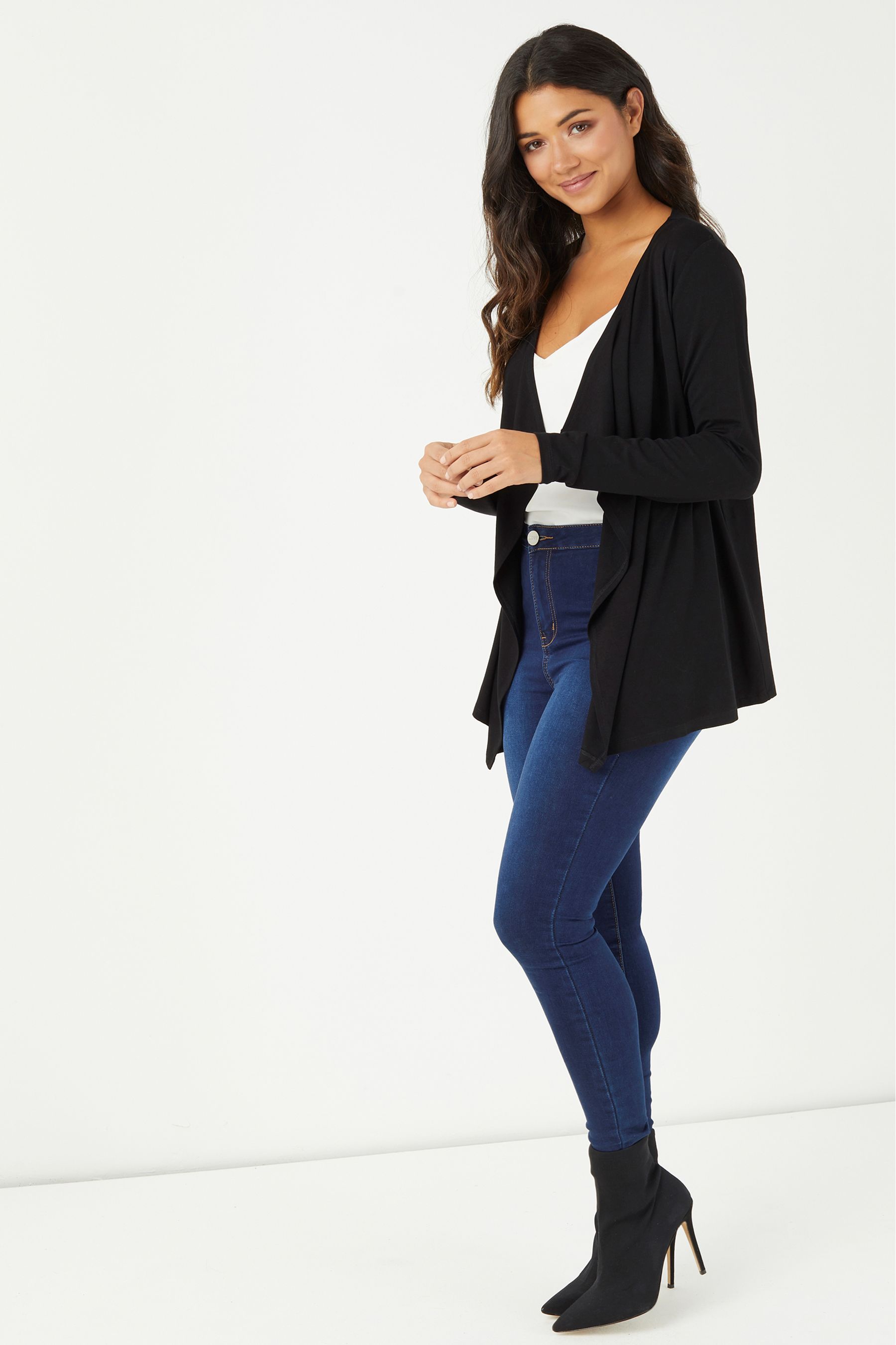 Buy Lipsy Black Waterfall Cardigan from the Next UK online shop