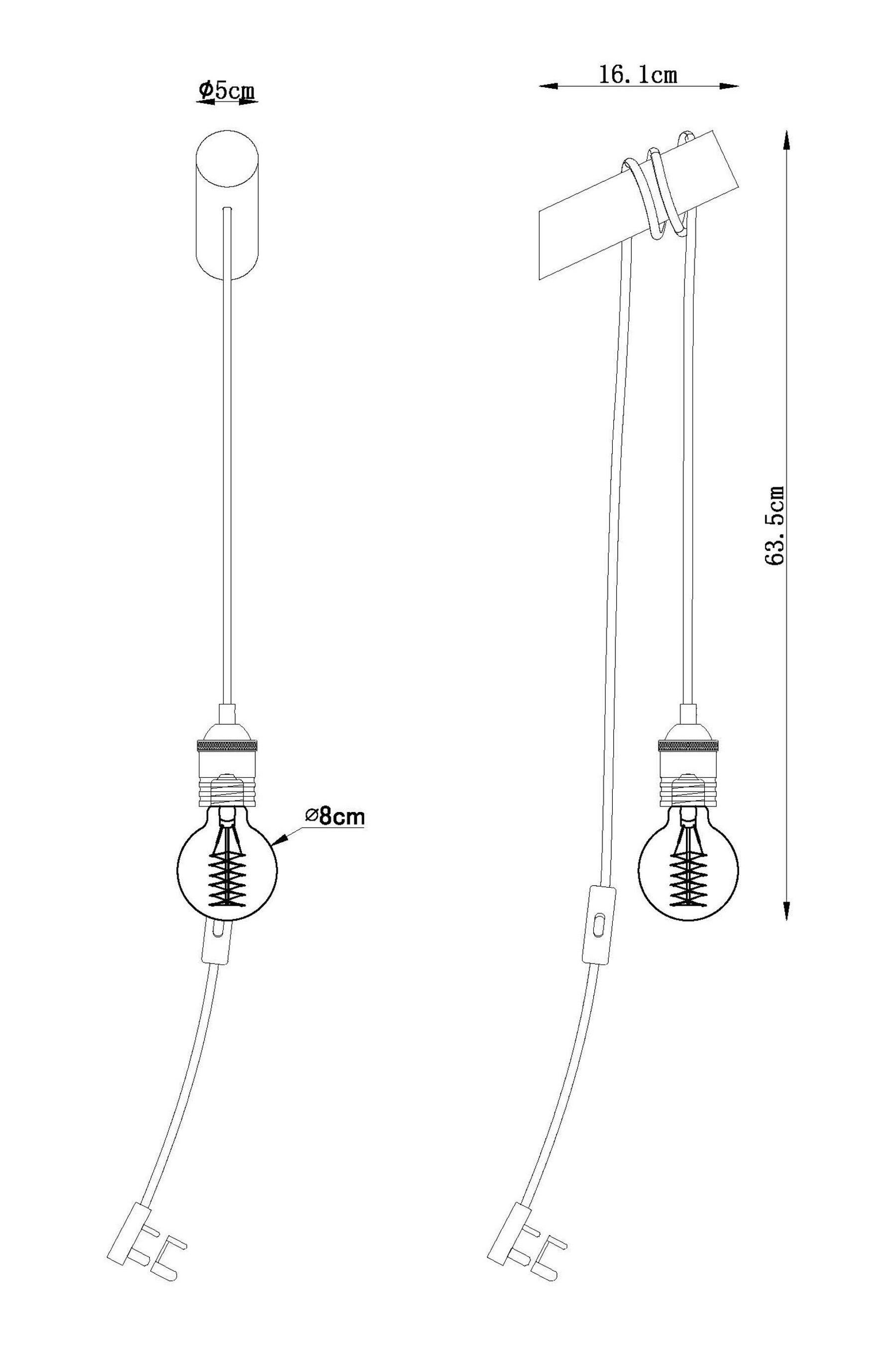 Buy Brown Bronx Plug In Wall Light from the Next UK online shop