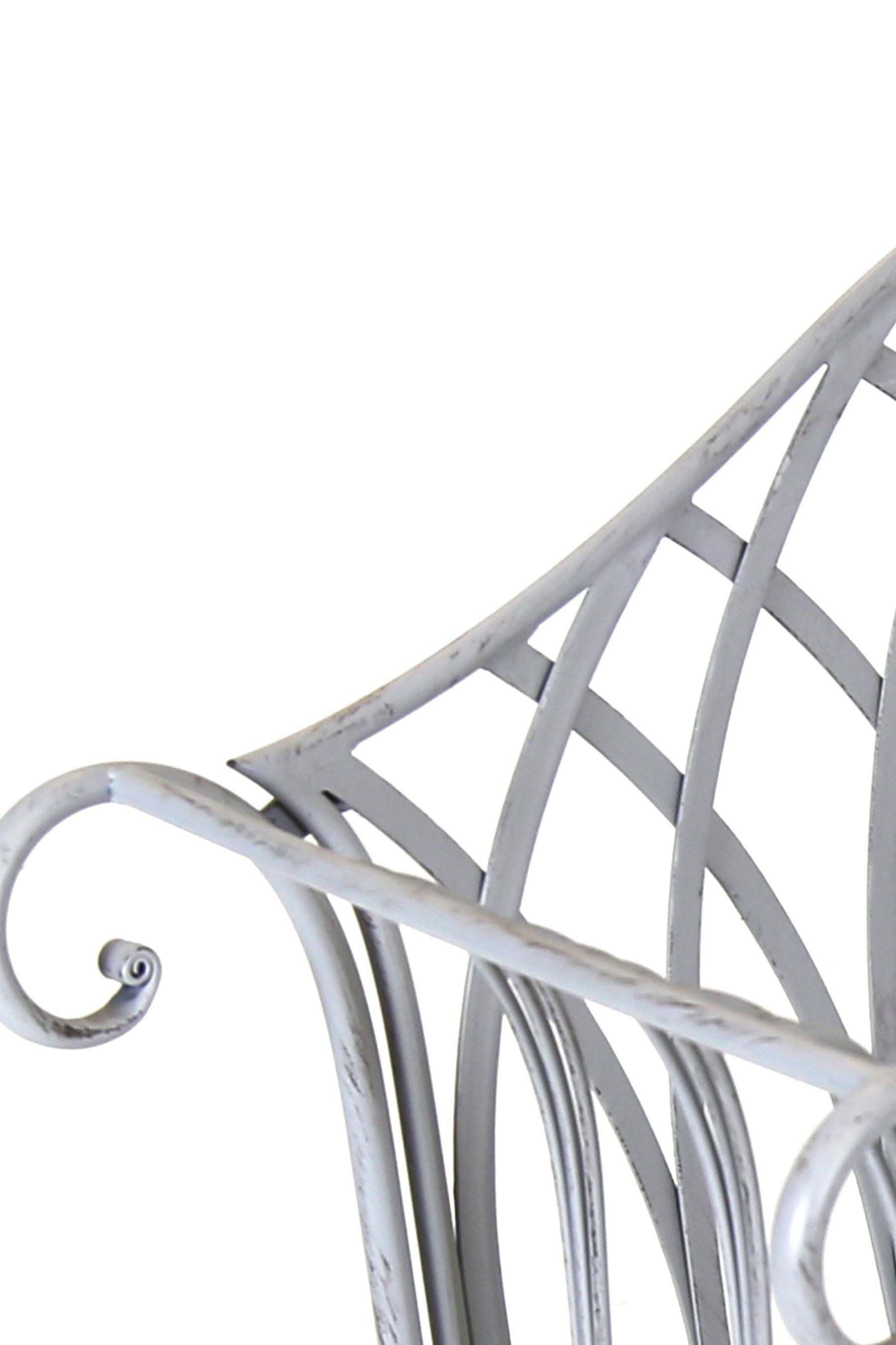 Buy Charles Bentley Grey Decorative Wrought Iron Bench from the Next UK ...
