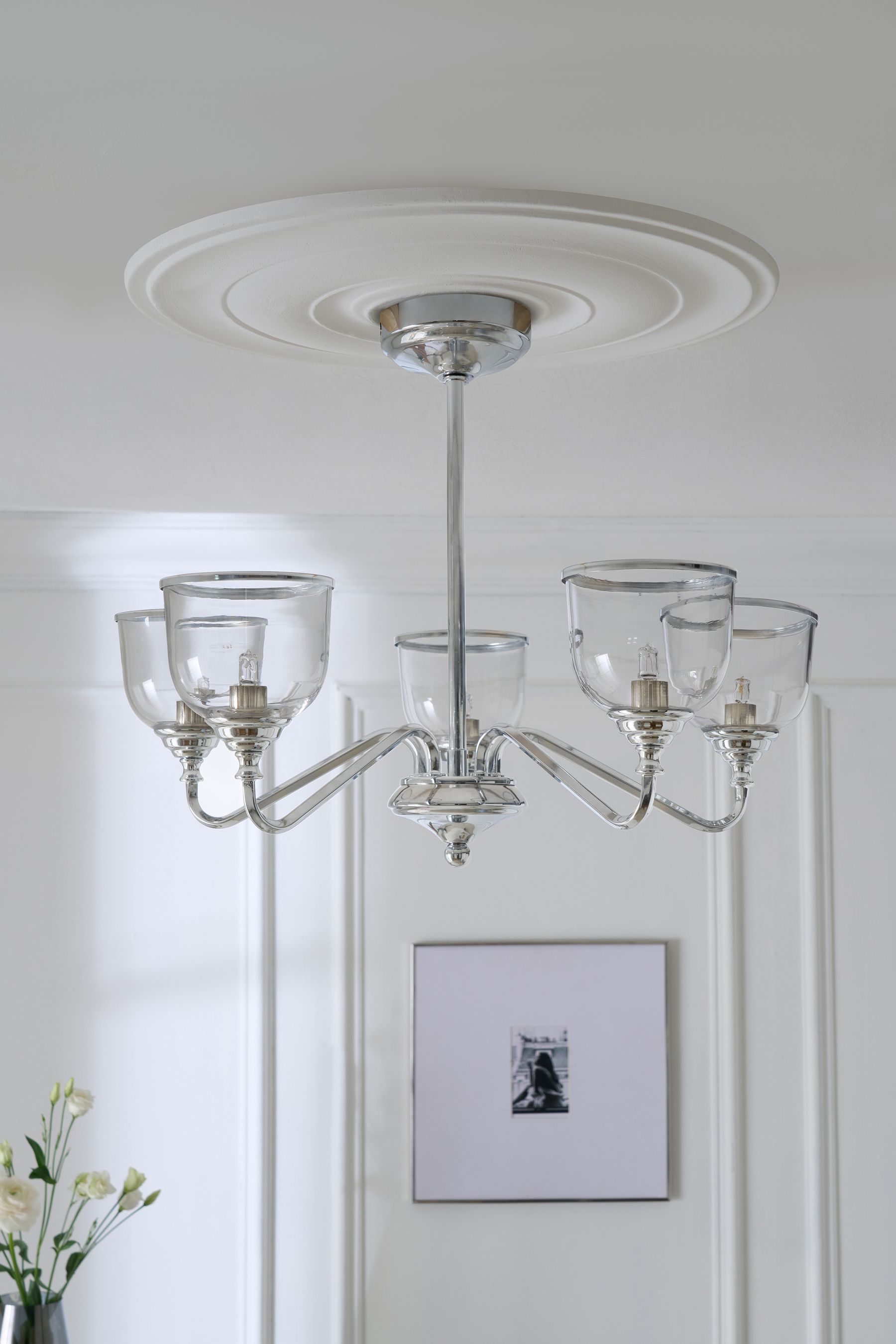 Buy Chrome Gloucester 5 Light Chandelier Ceiling Light from the Next UK ...