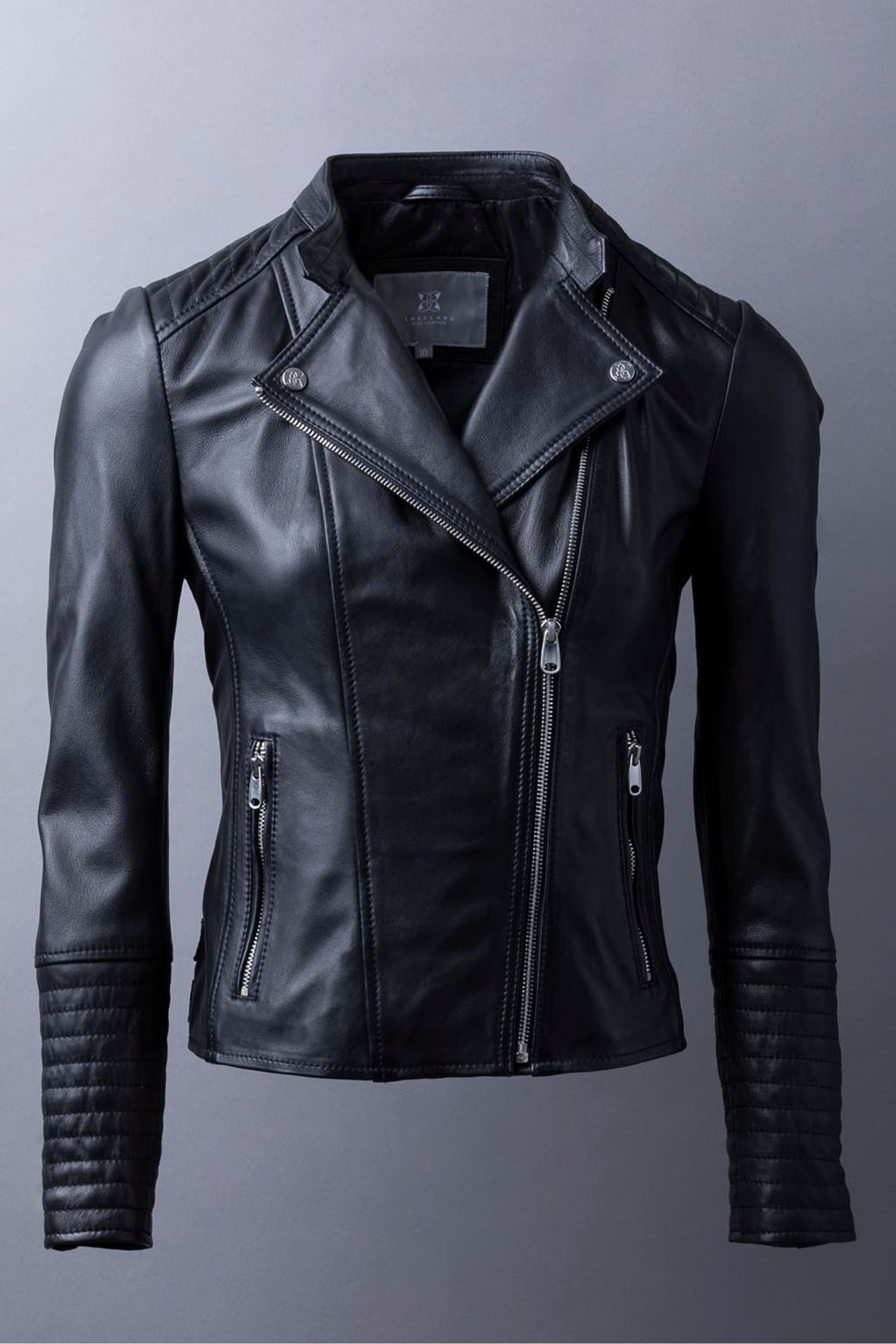 Buy Lakeland Leather Black Toni Leather Biker Jacket from the Next UK ...