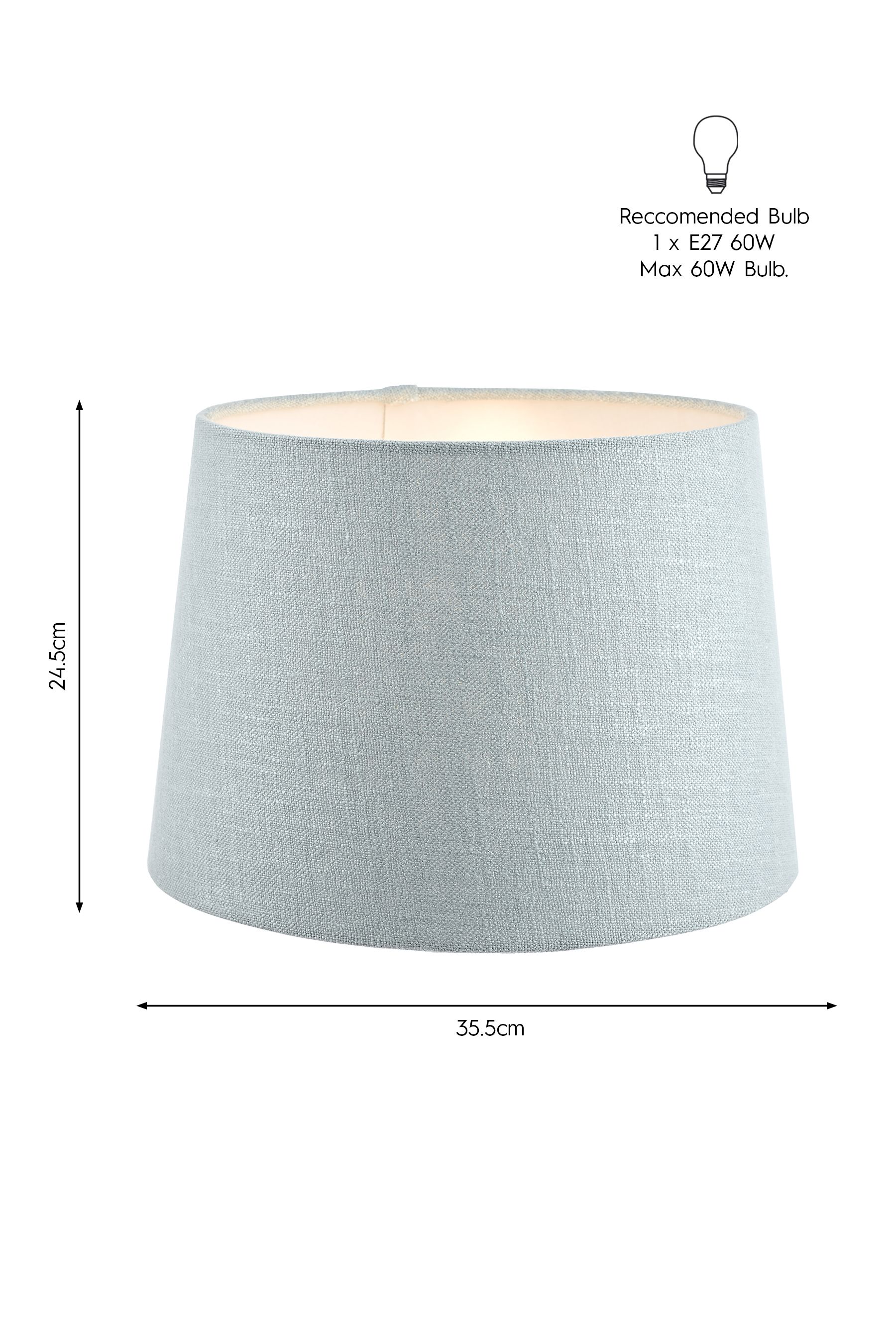Buy Laura Ashley Blue Bacall Linen Empire Easyfit Lamp Shade from the ...