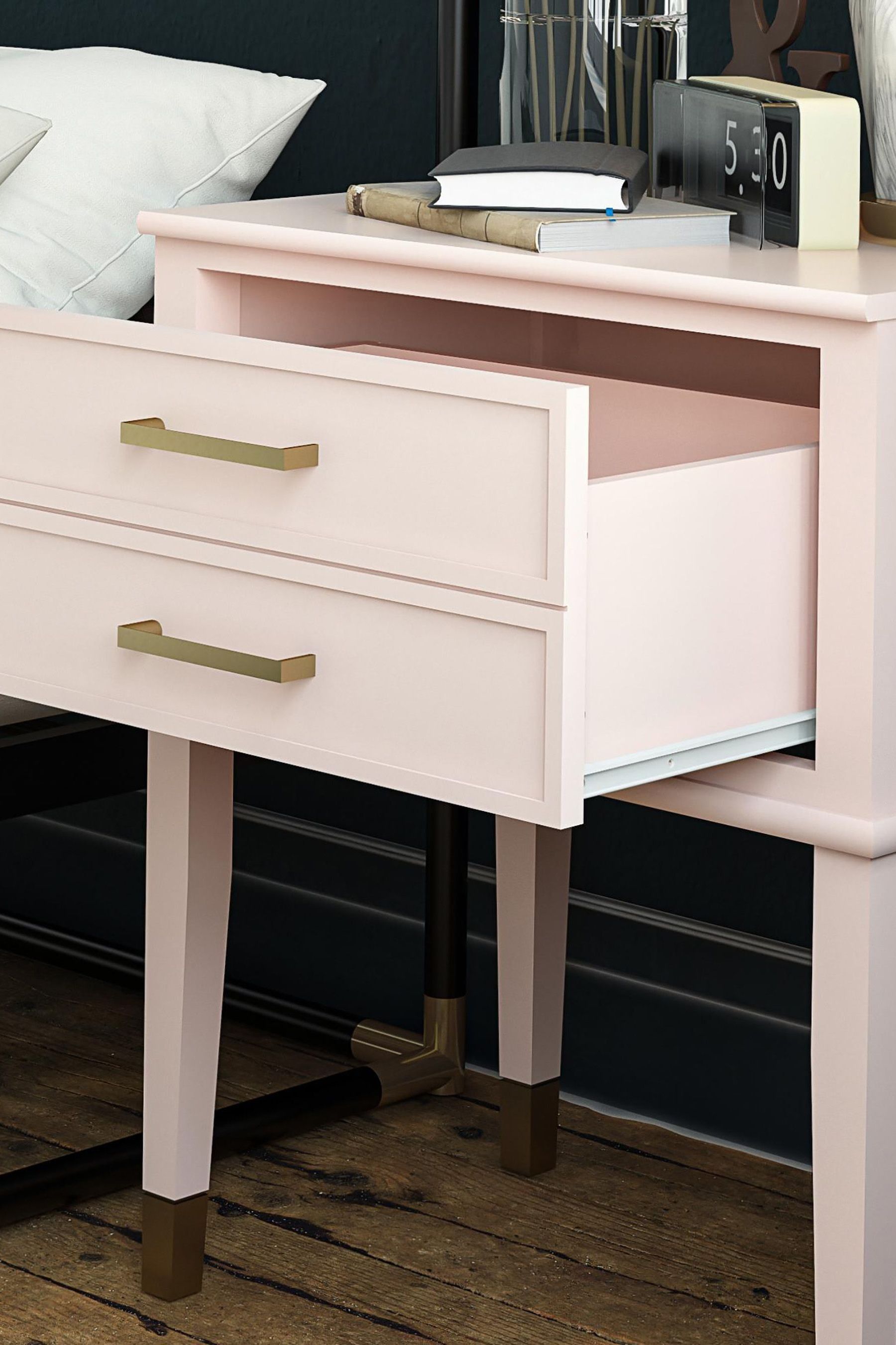 Buy CosmoLiving Pink Westerleigh 1 Drawer Side Table from the Next UK ...