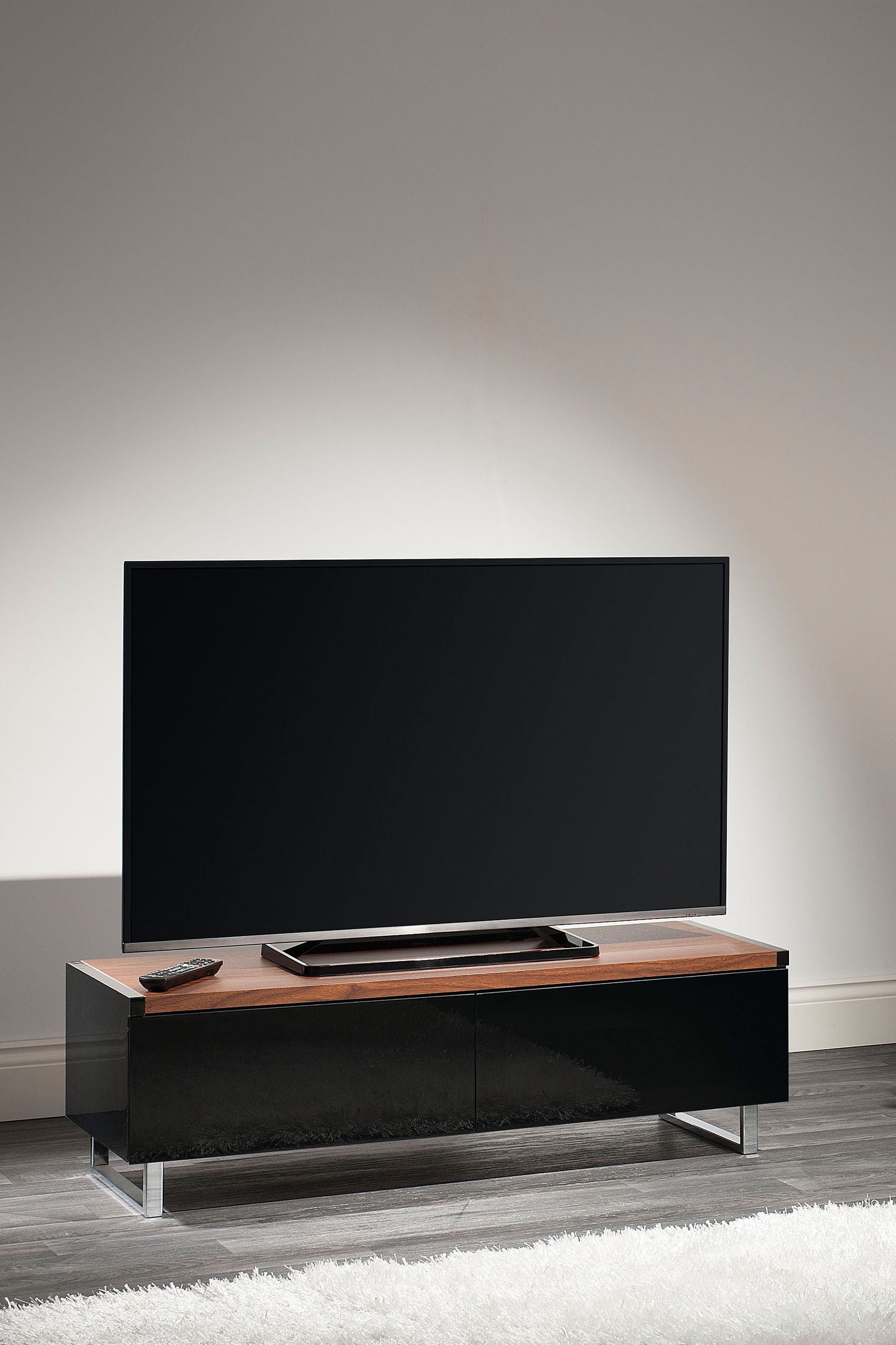 Buy AVF Black/Brown Panorama 1.2m TV Stand from the Next UK online shop