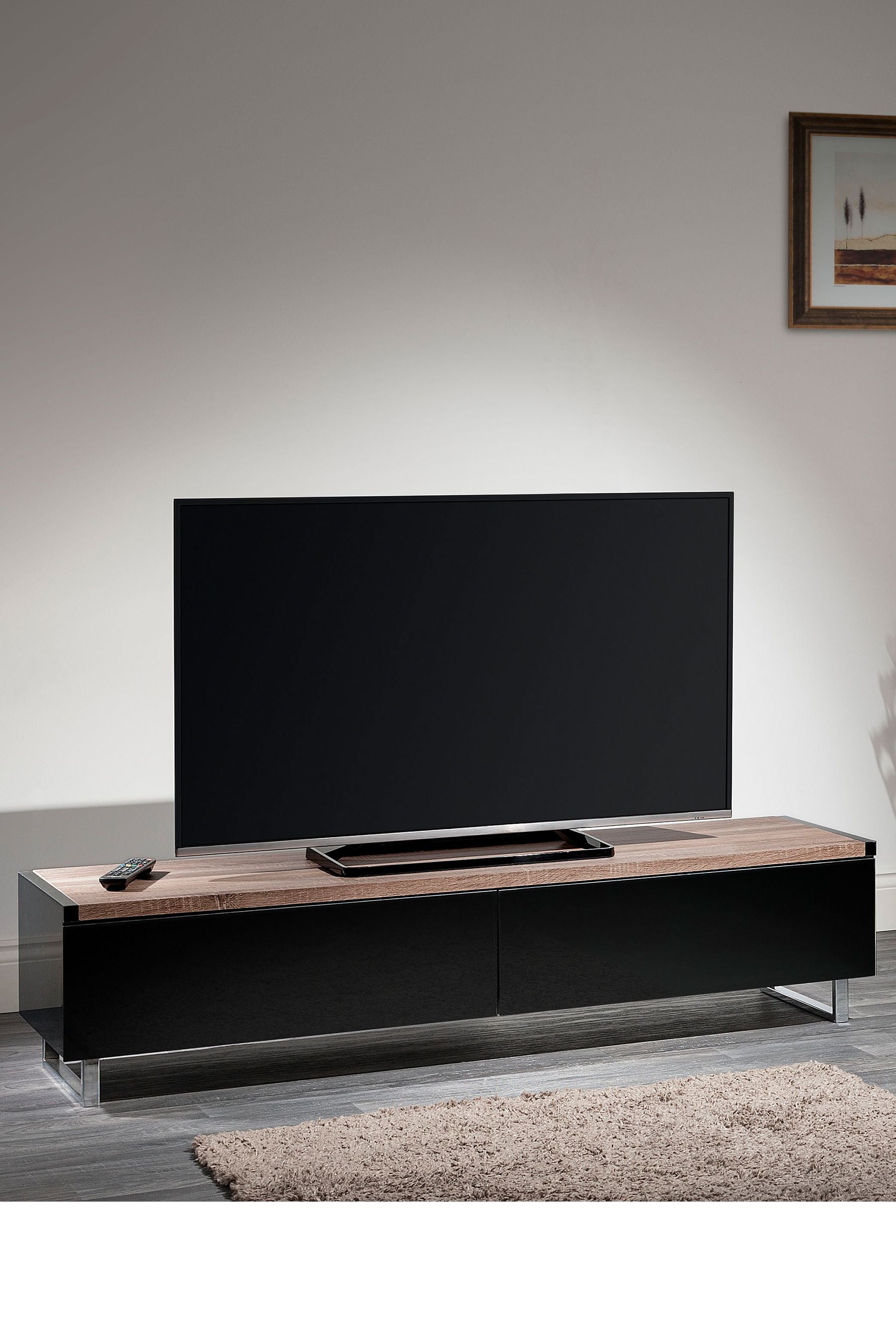 Buy AVF Oak Panorama 1.6m TV Stand from the Next UK online shop