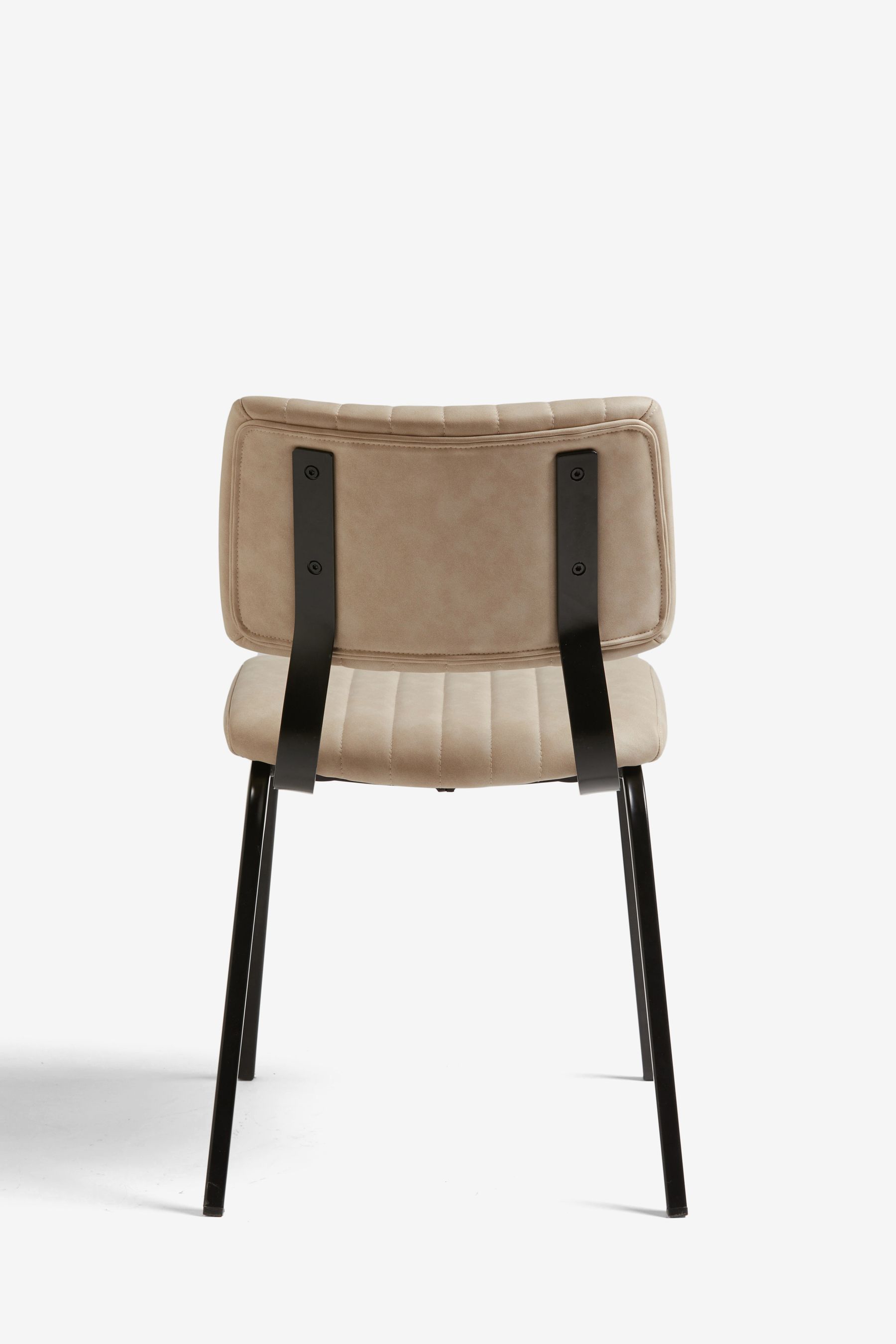 Buy Set of 2 Arona Faux Leather Natural Aiden Non Arm Dining Chairs ...