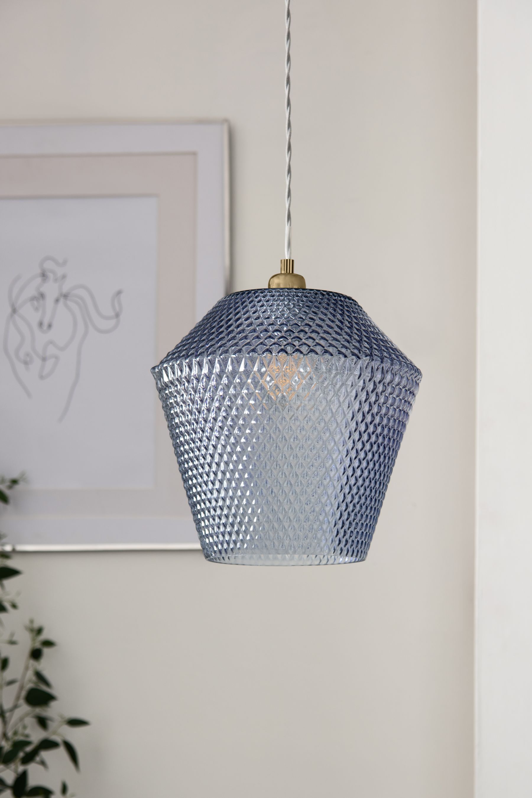 Buy Blue Mia Easy Fit Lamp Shade from Next Ireland